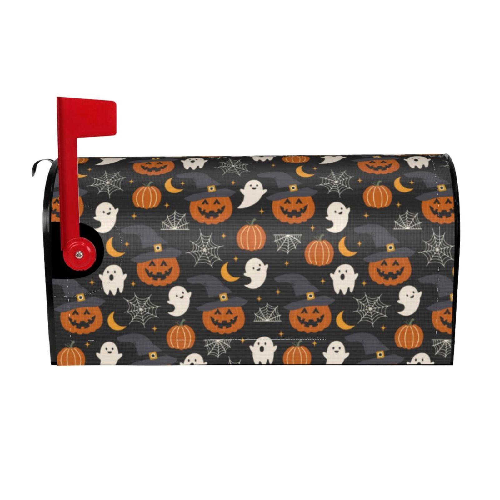 Mailbox Covers Magnetic Standard Size - halloween pumpkin spider web ...