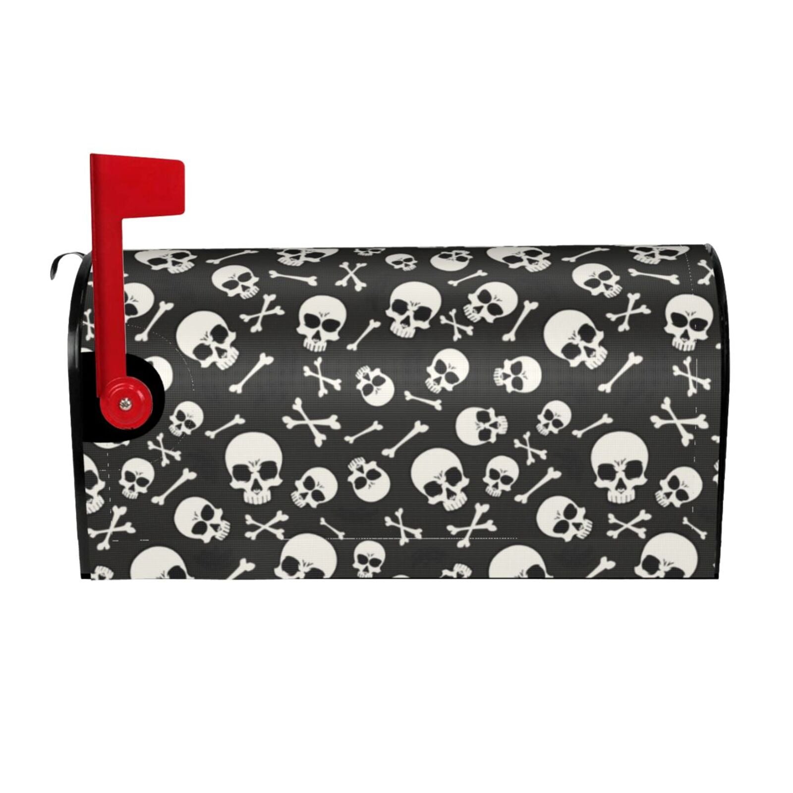 Mailbox Covers Magnetic Standard Size - halloween skull white ...