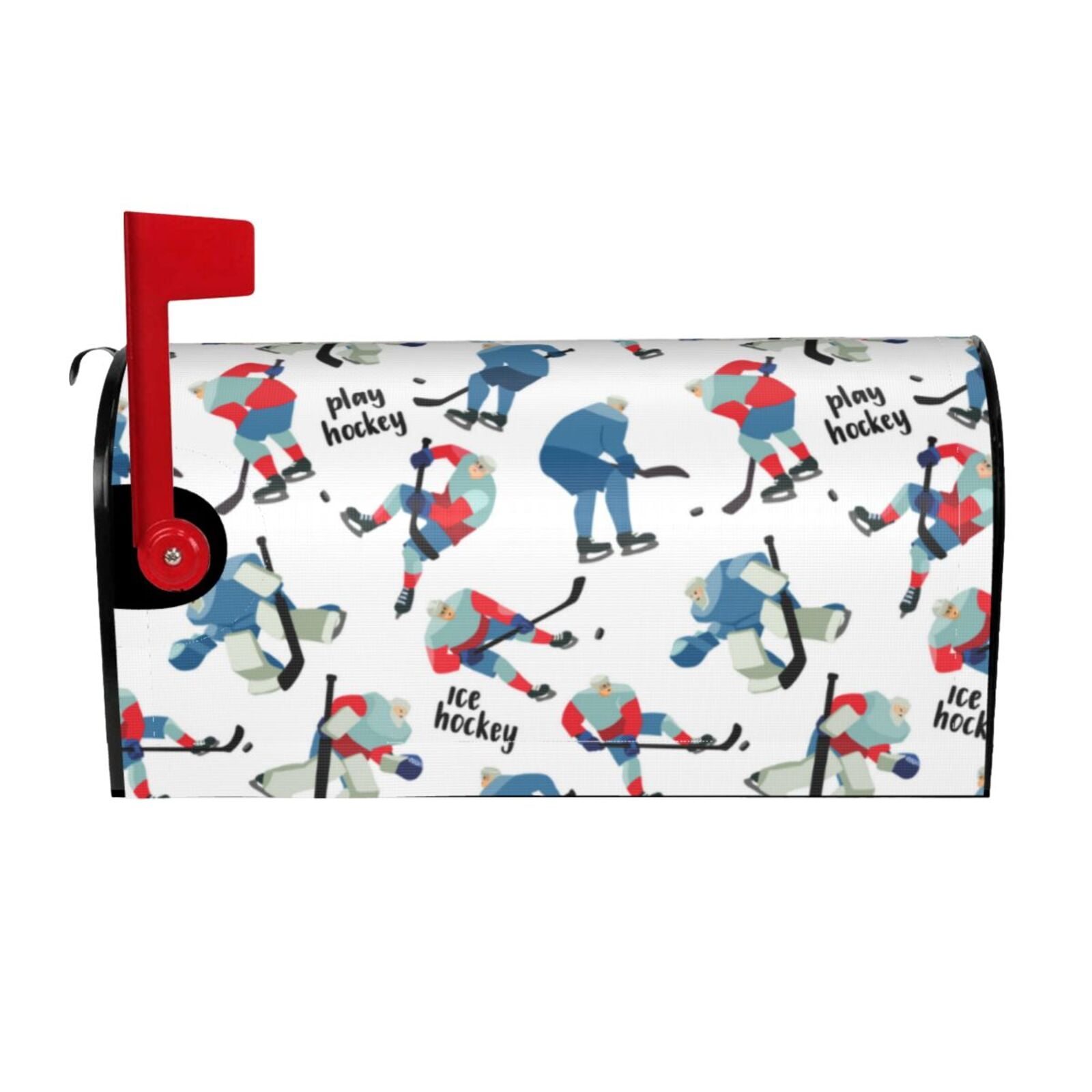 Mailbox Covers Magnetic Standard Size - ice hockey cool player print ...
