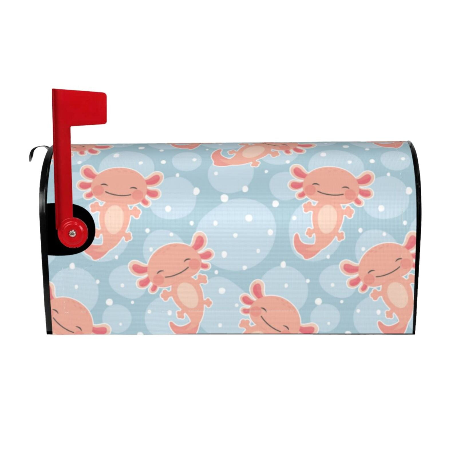 Mailbox Covers Magnetic Standard Size - kawaii axolotl cartoon blue ...