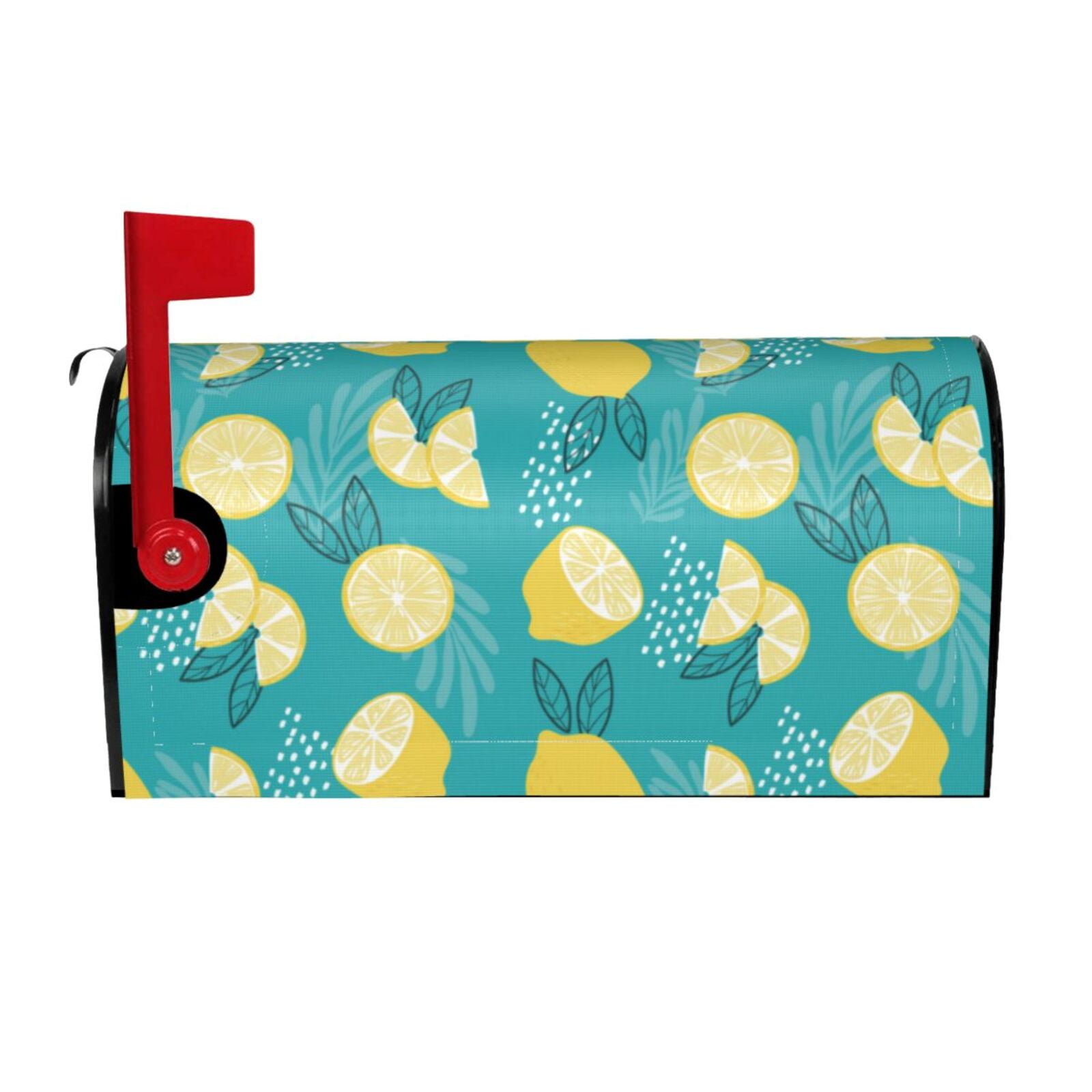 Mailbox Covers Magnetic Standard Size - lemon blue Waterproof Mailbox ...