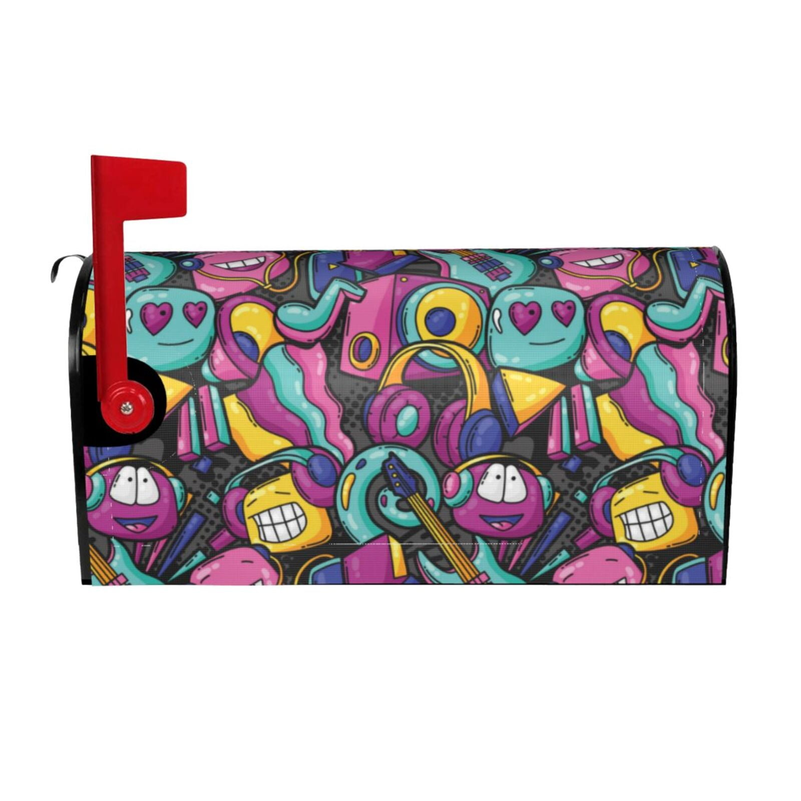 Mailbox Covers Magnetic Standard Size - music robot Waterproof Mailbox ...