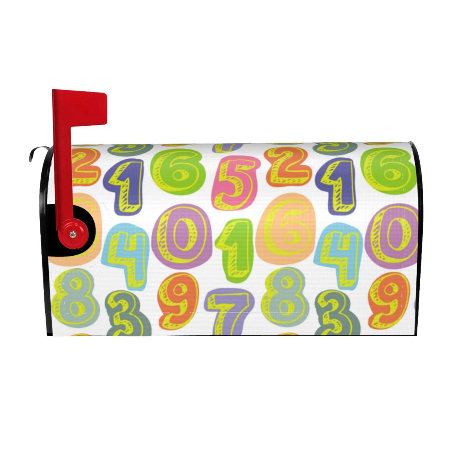 Mailbox Covers Magnetic Standard Size - number Print colorful ...