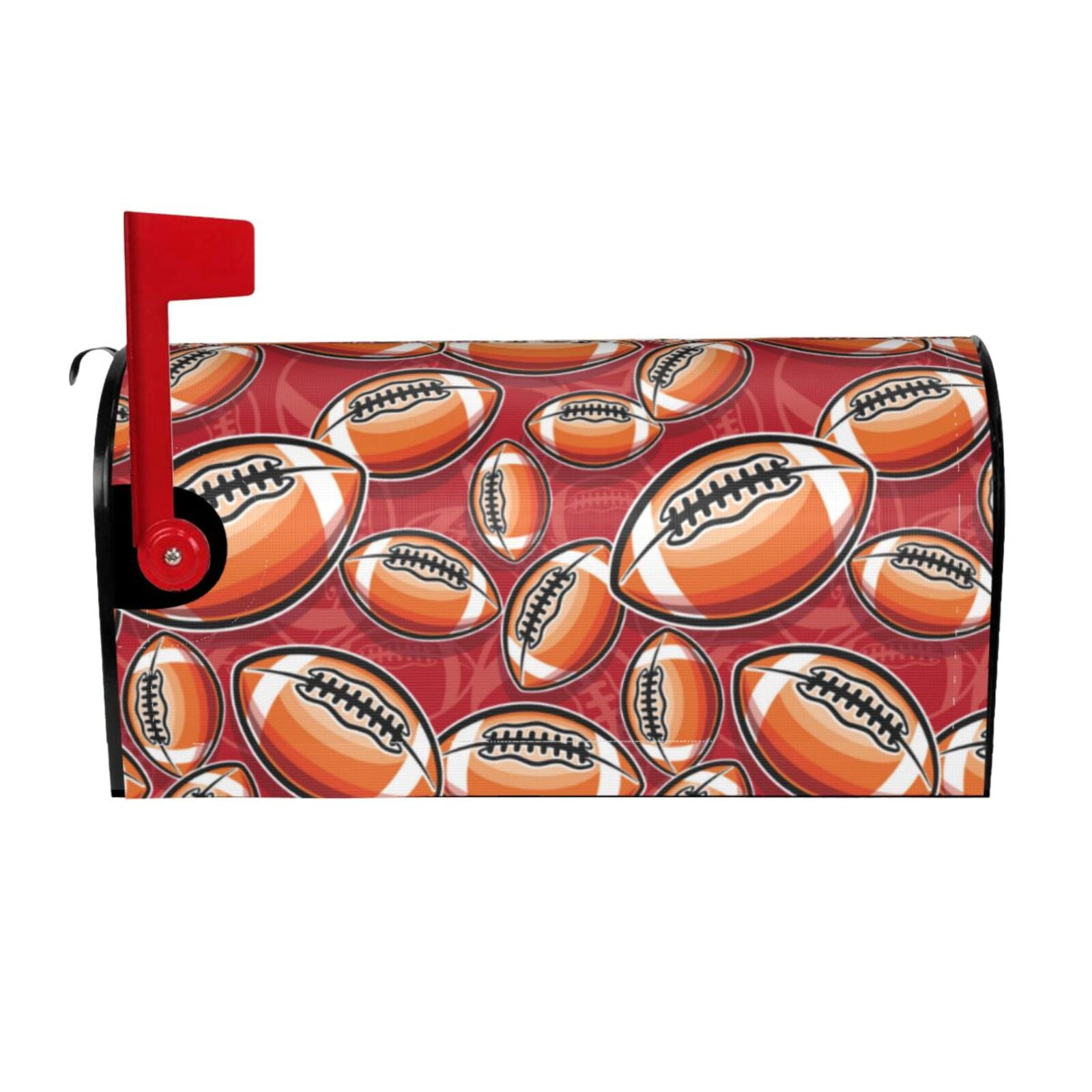 Mailbox Covers Magnetic Standard Size - orange American football Rugby ...