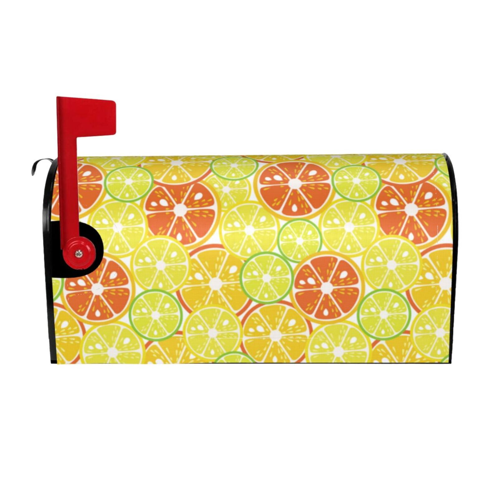 Mailbox Covers Magnetic Standard Size - orange Lemon Waterproof Mailbox ...