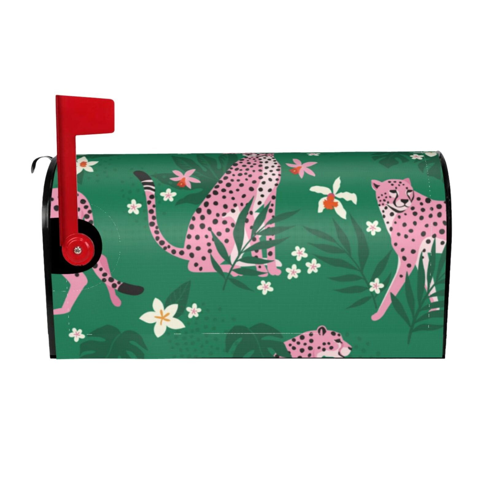 Mailbox Covers Magnetic Standard Size - pink leopard Waterproof Mailbox ...