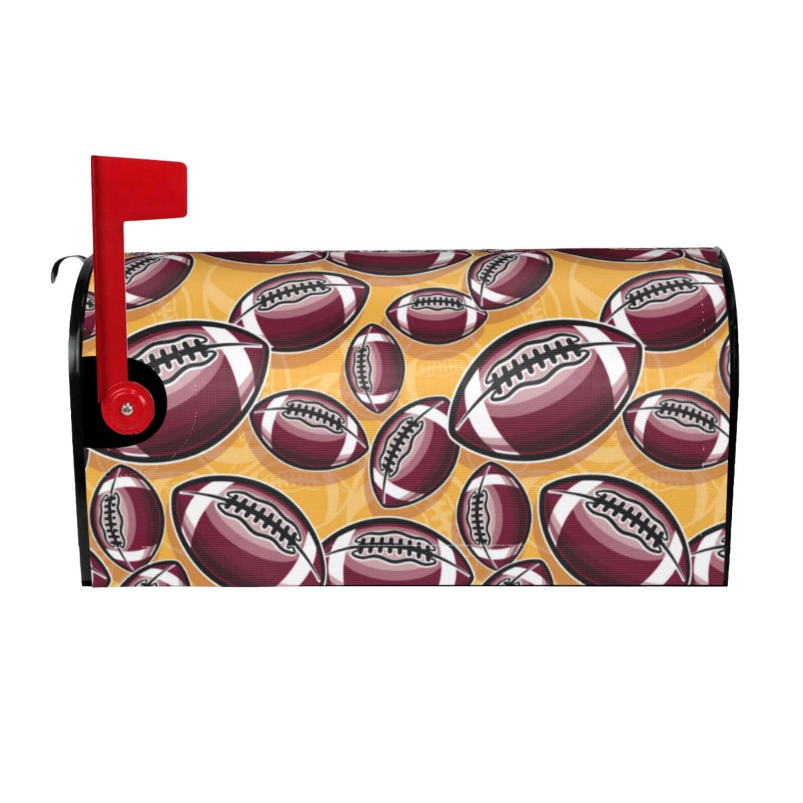 Mailbox Covers Magnetic Standard Size - purple American football orange ...