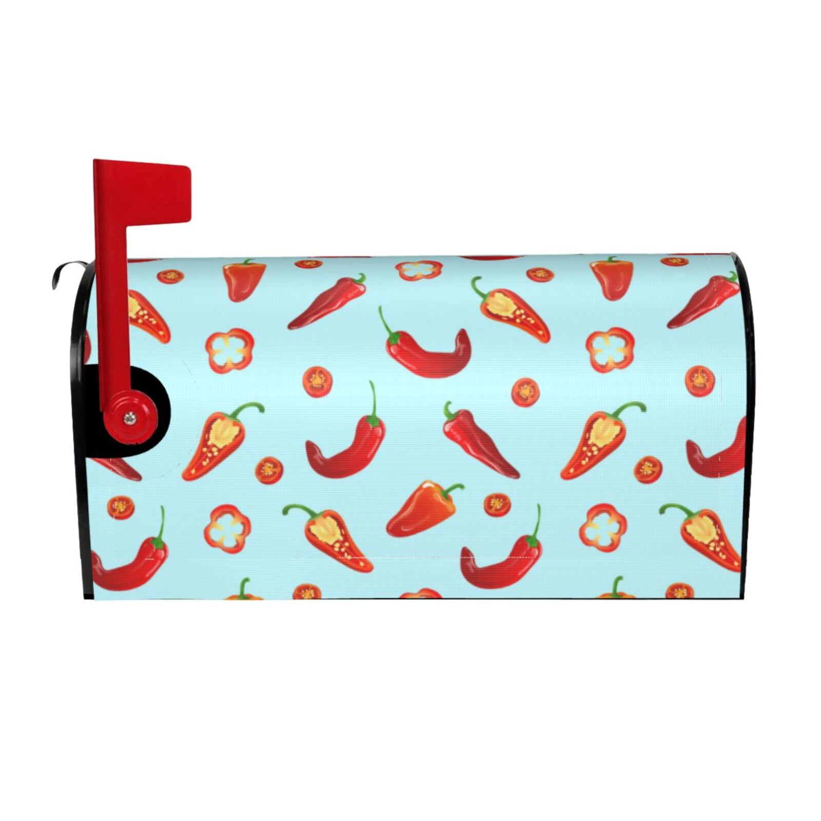 Mailbox Covers Magnetic Standard Size - red Pepper cute Waterproof ...