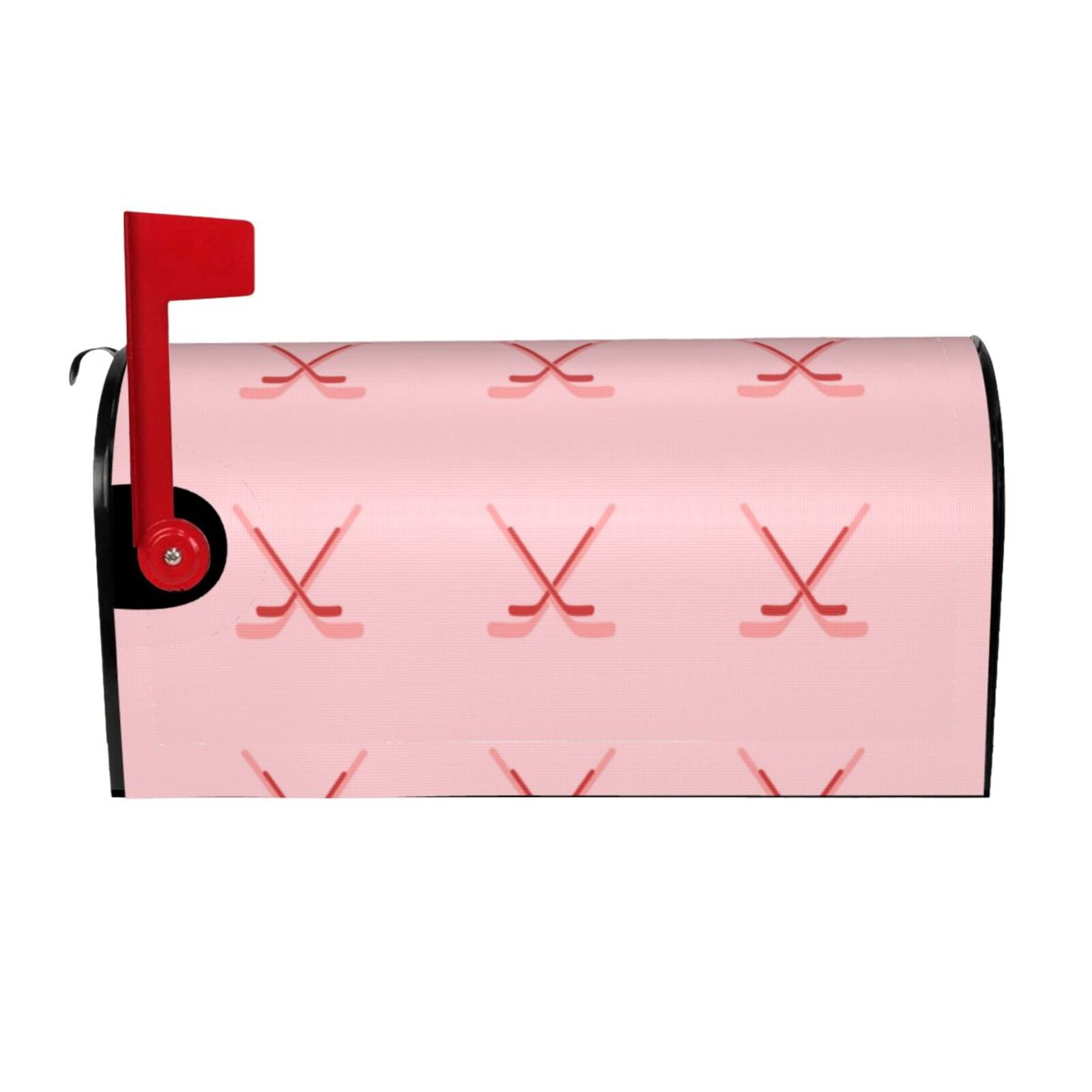 Mailbox Covers Magnetic Standard Size - red hockey sticks pink ...