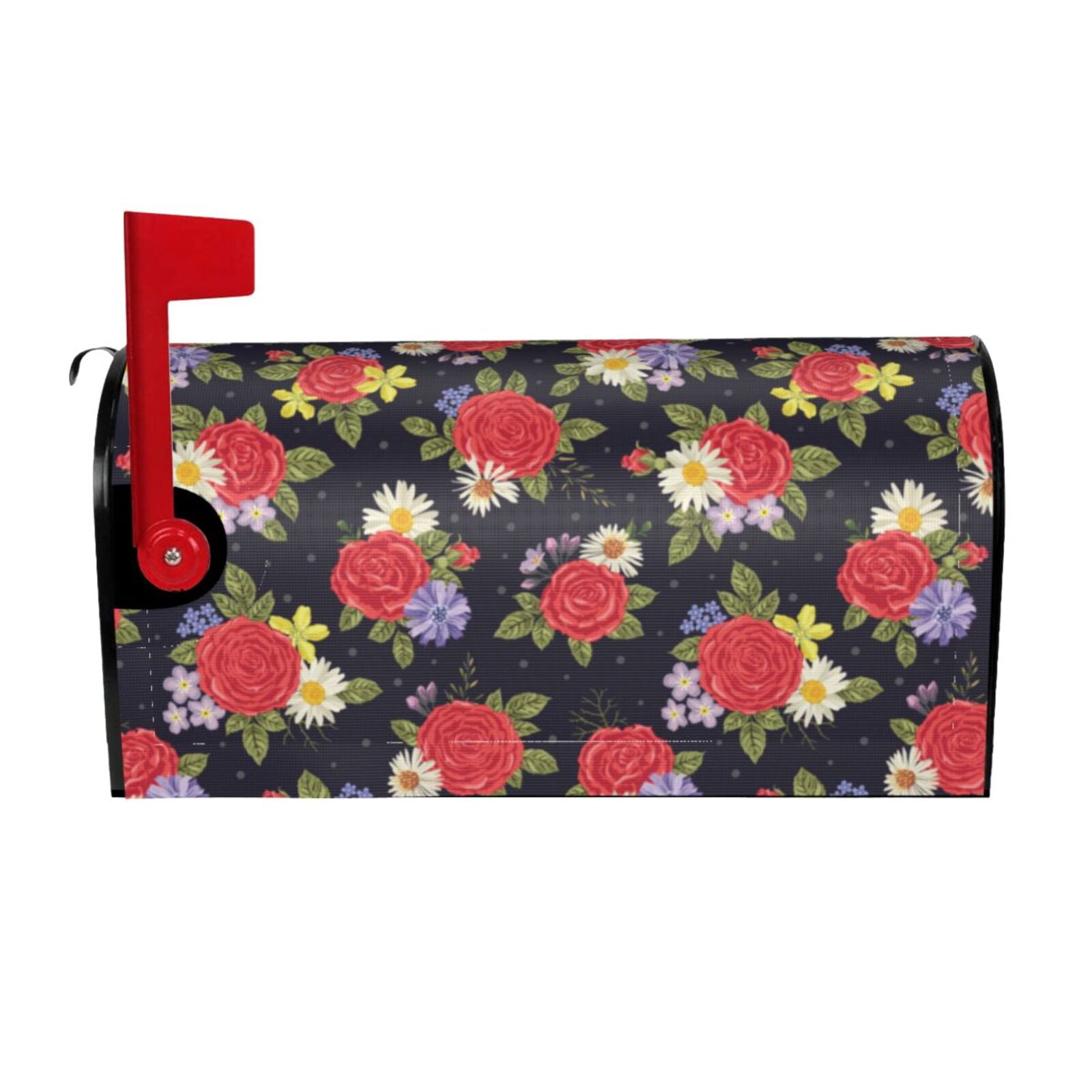 Mailbox Covers Magnetic Standard Size - red rose flower Waterproof ...
