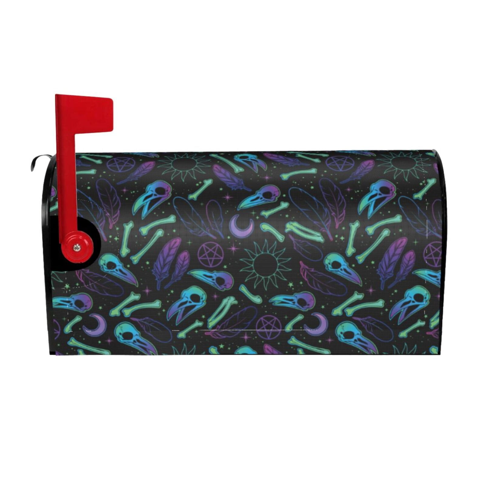 Mailbox Covers Magnetic Standard Size - retro crow Waterproof Mailbox ...