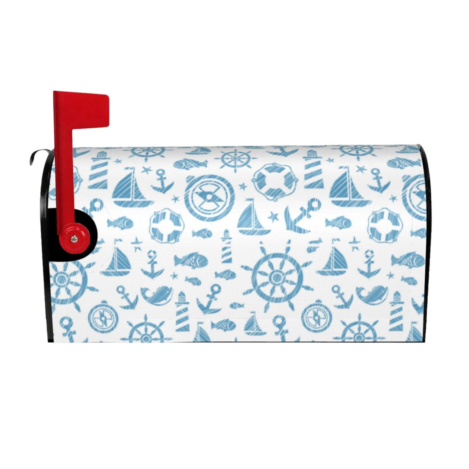 Mailbox Covers Magnetic Standard Size - rudder sailing ship Waterproof ...