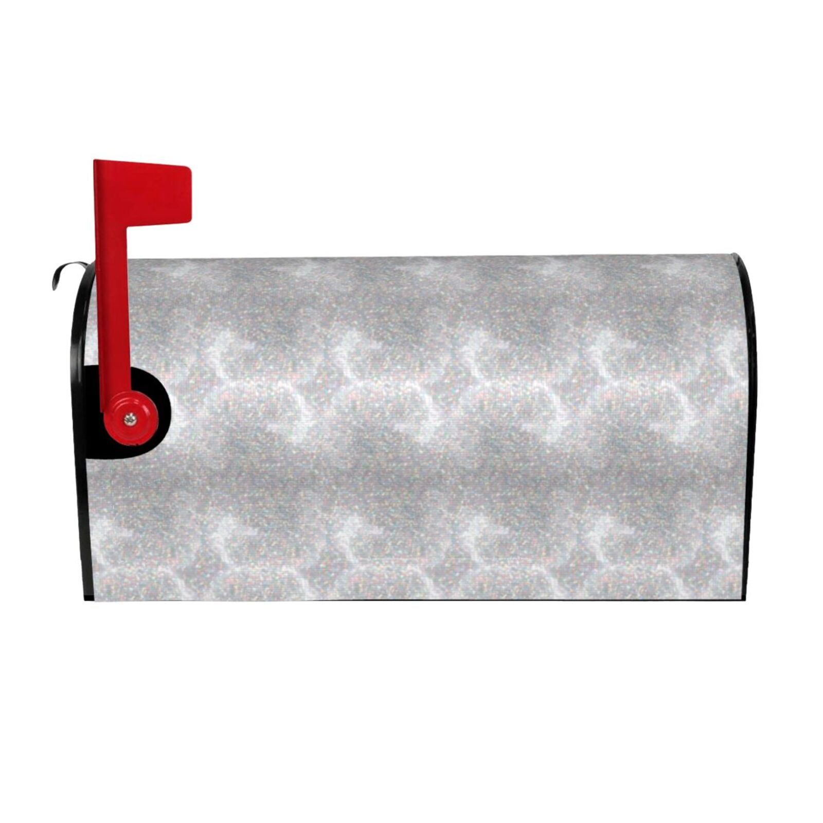 Mailbox Covers Magnetic Standard Size - silver sparkle glitter ...