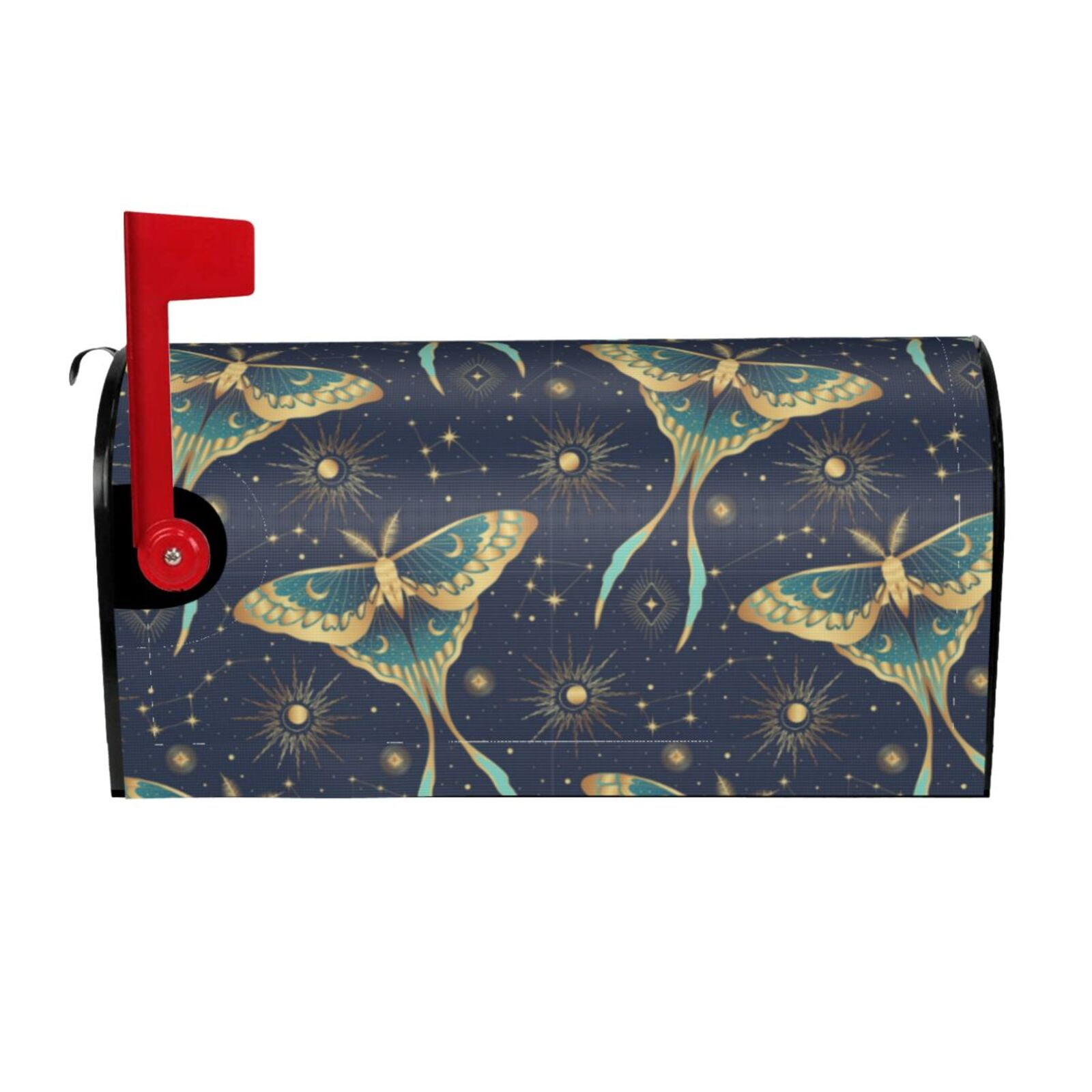 Mailbox Covers Magnetic Standard Size - starry sky Night butterfly ...
