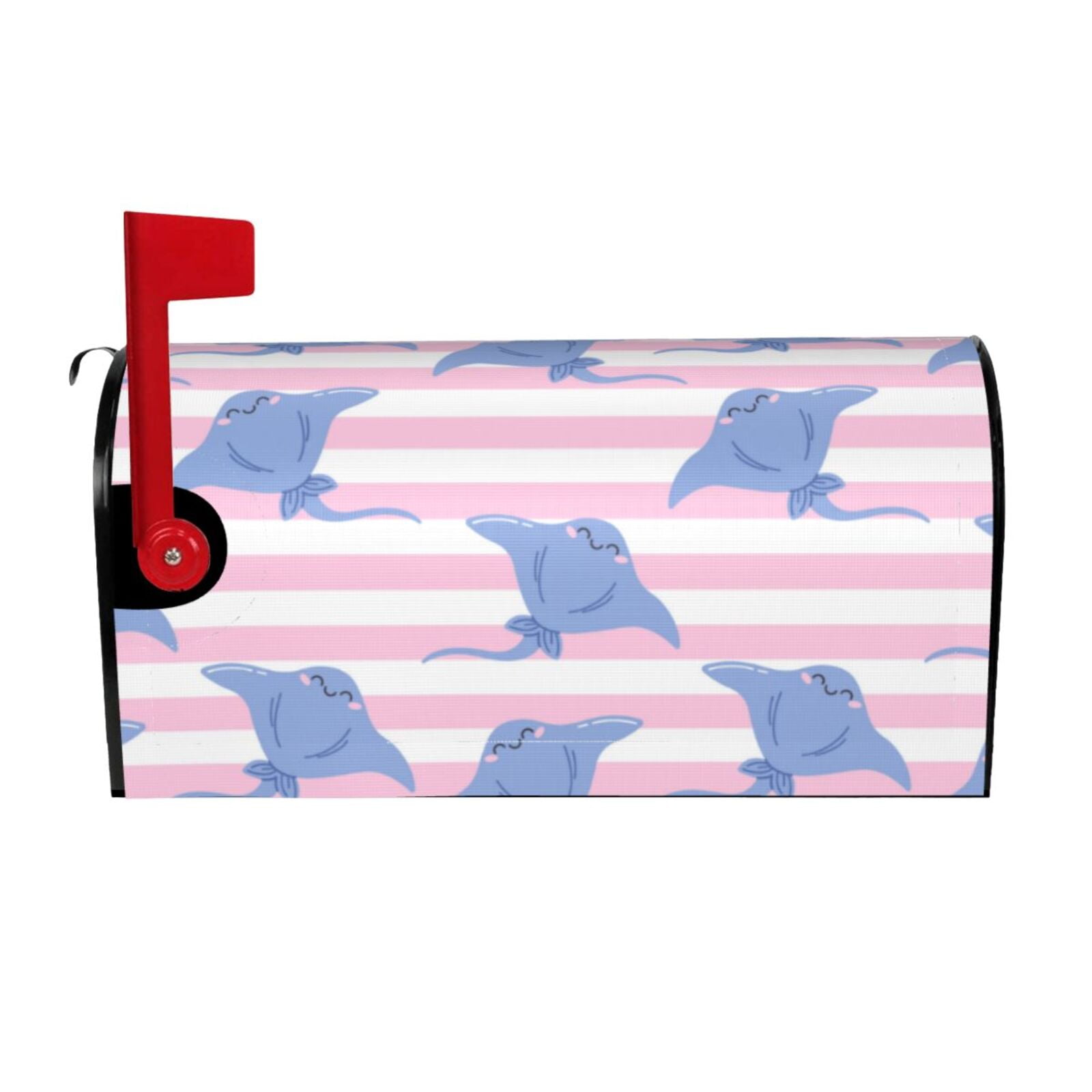 Mailbox Covers Magnetic Standard Size - stingray pink stripes cute ...