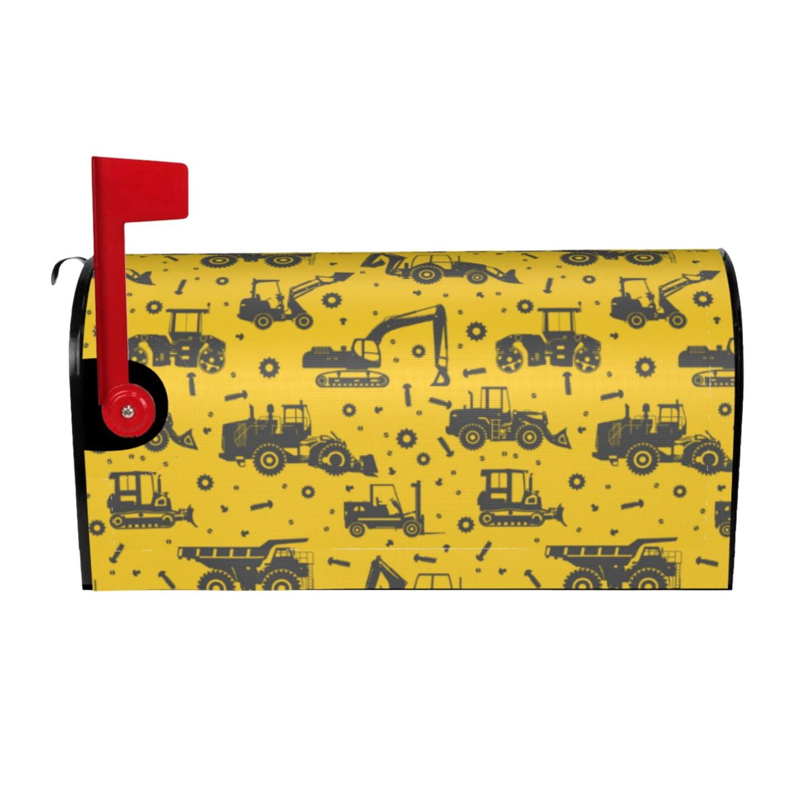Mailbox Covers Magnetic Standard Size - vintage excavator Waterproof ...