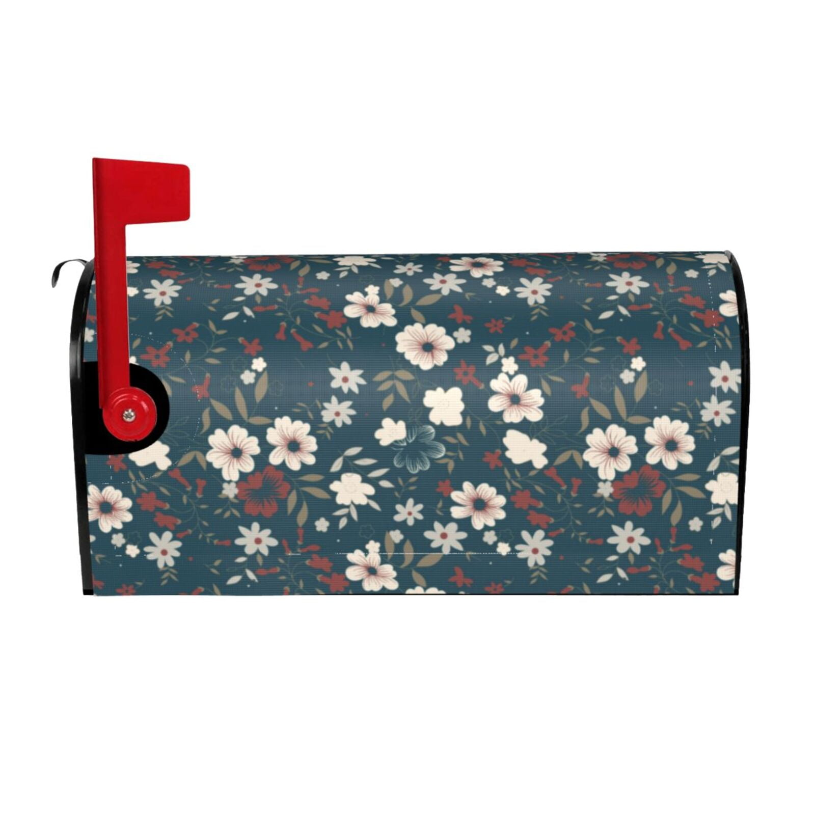Mailbox Covers Magnetic Standard Size - vintage floral Waterproof ...
