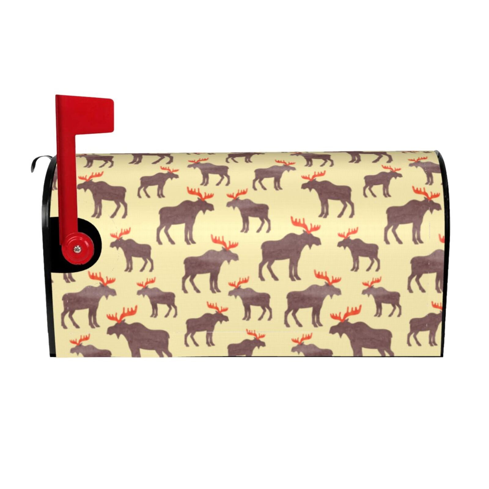 Mailbox Covers Magnetic Standard Size - vintage moose elk yellow cool ...