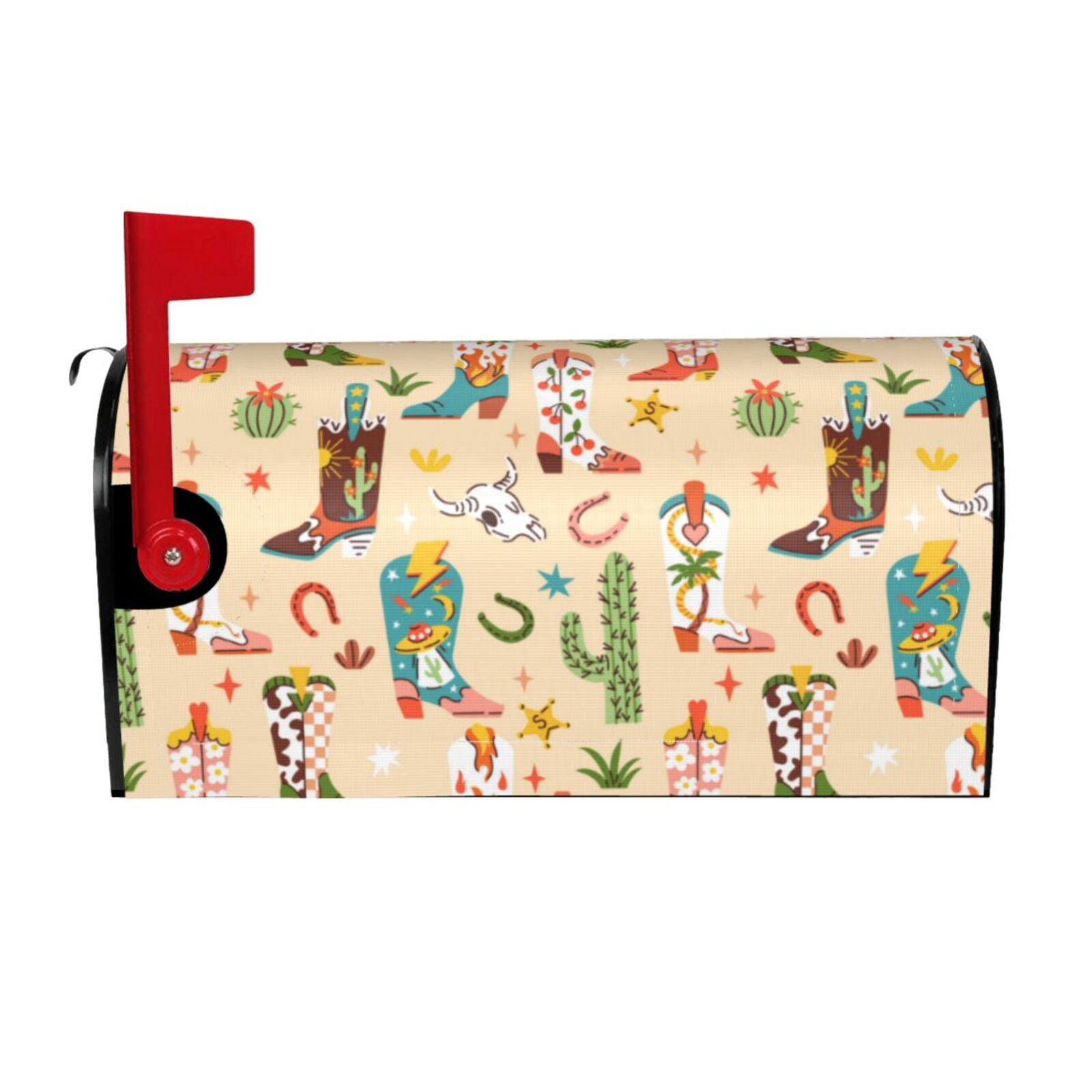 Mailbox Covers Magnetic Standard Size - western style trendy cowboy ...