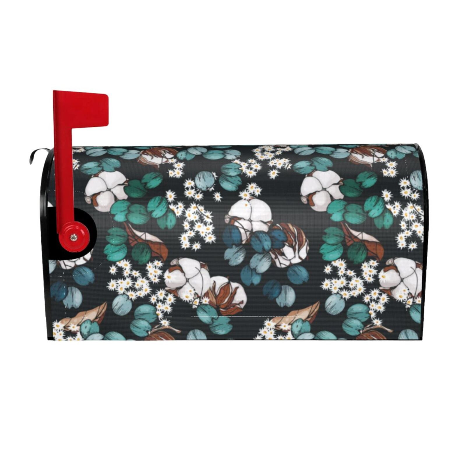 Mailbox Covers Magnetic Standard Size - white flowers Waterproof ...