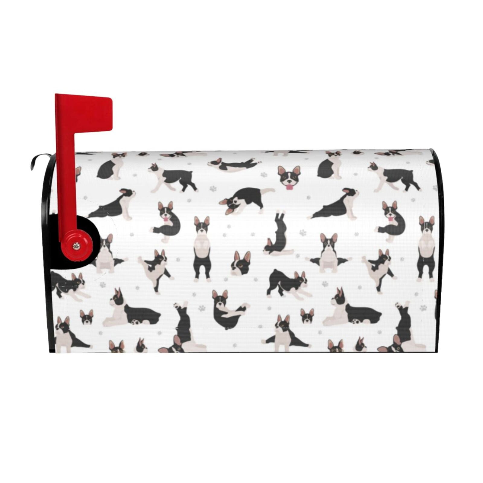 Mailbox Covers Magnetic Standard Size - yoga cute Boston terrier funny ...
