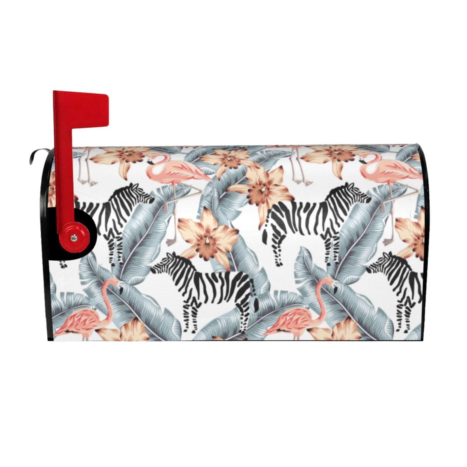 Mailbox Covers Magnetic Standard Size - zebra flamingo orchid palm ...