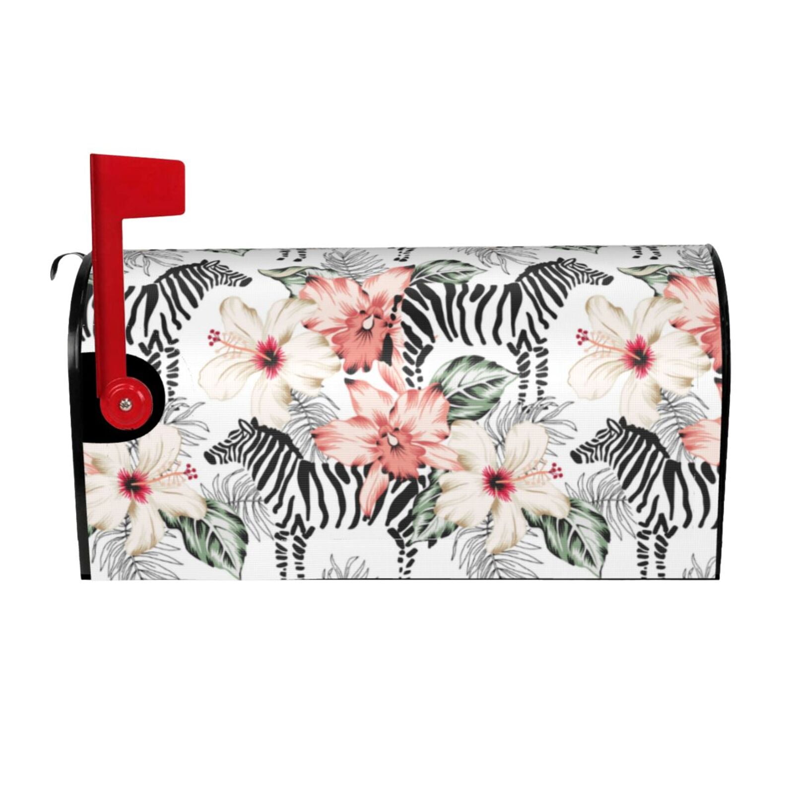 Mailbox Covers Magnetic Standard Size - zebra orchid Tropical palm ...