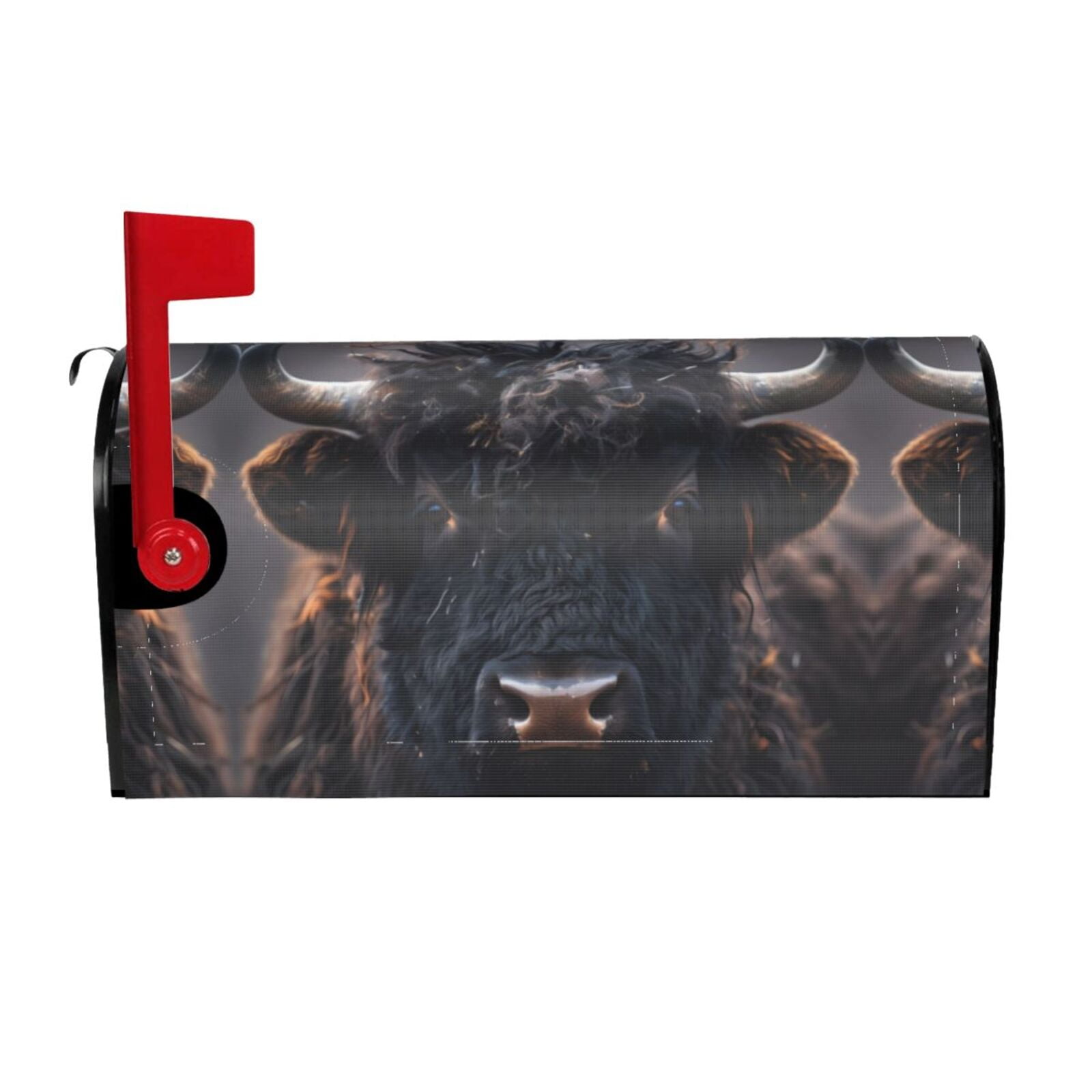 Mailbox Covers Majestic Black Yak Waterproof mail Box Covers, Magnetic ...