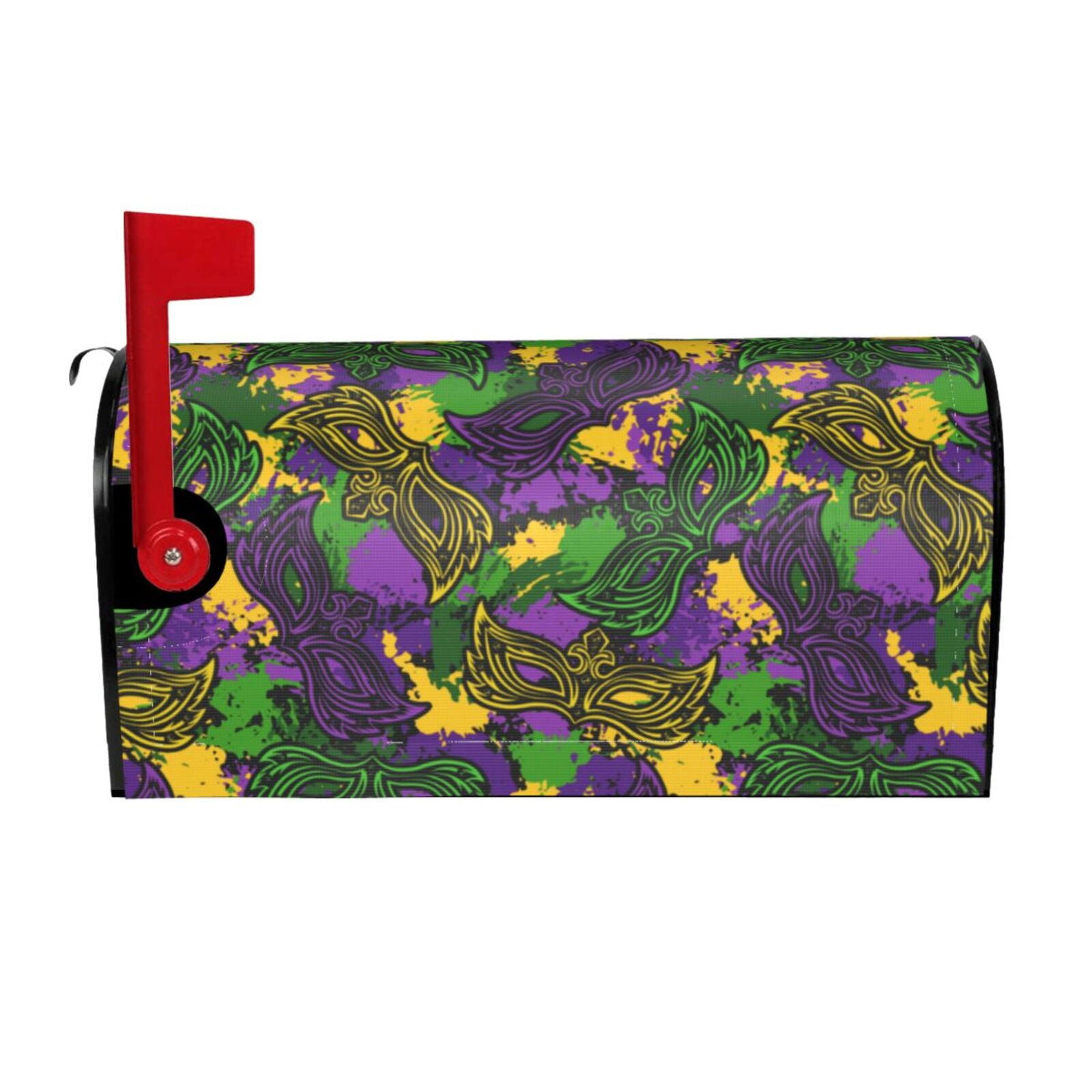 Mailbox Covers, Mardi Gras7 Welcome Cute Mailbox Cover Magnetic Standard Size 21" x 18 ...