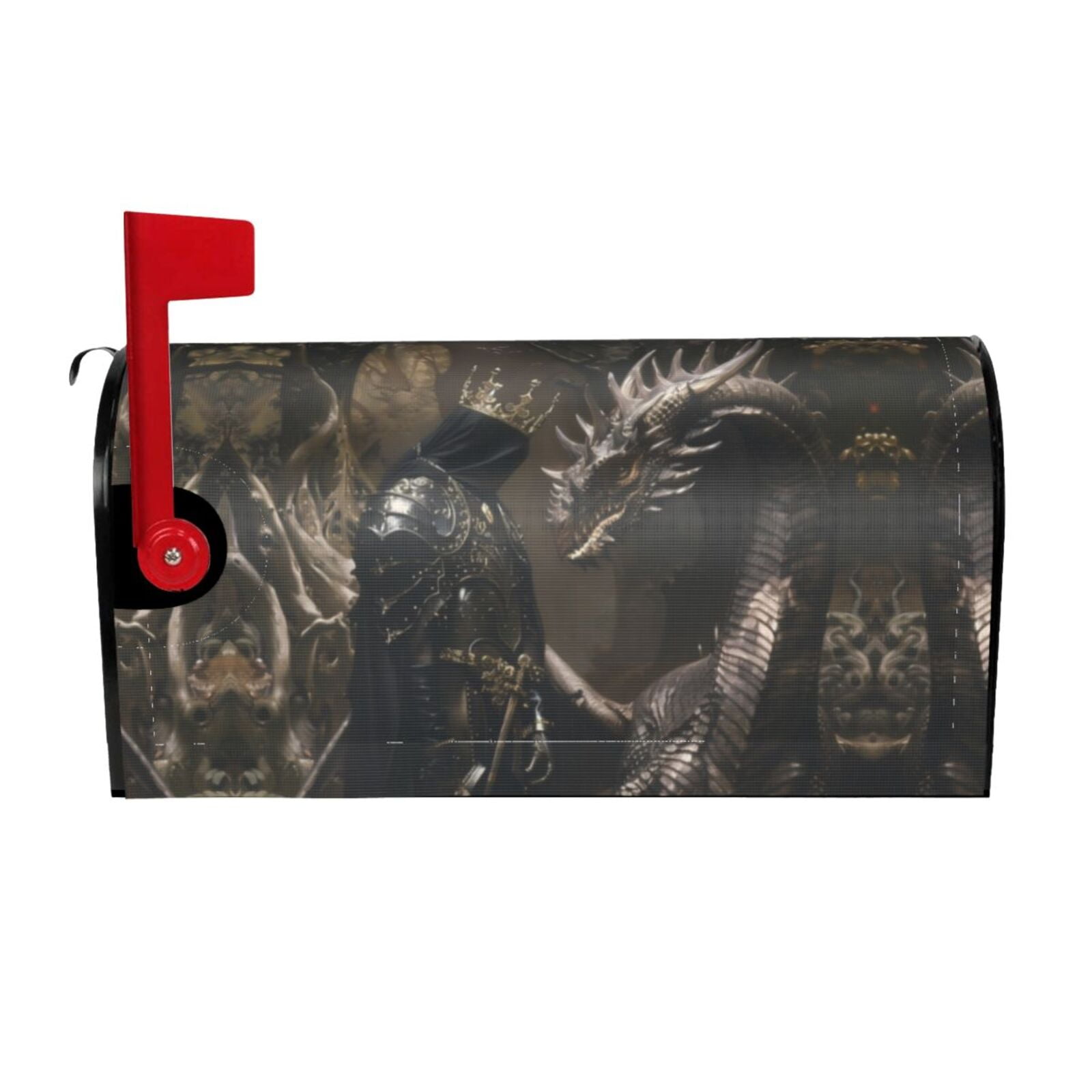 Mailbox Covers, Medieval Knight And Dragon Welcome Mailbox Cover ...