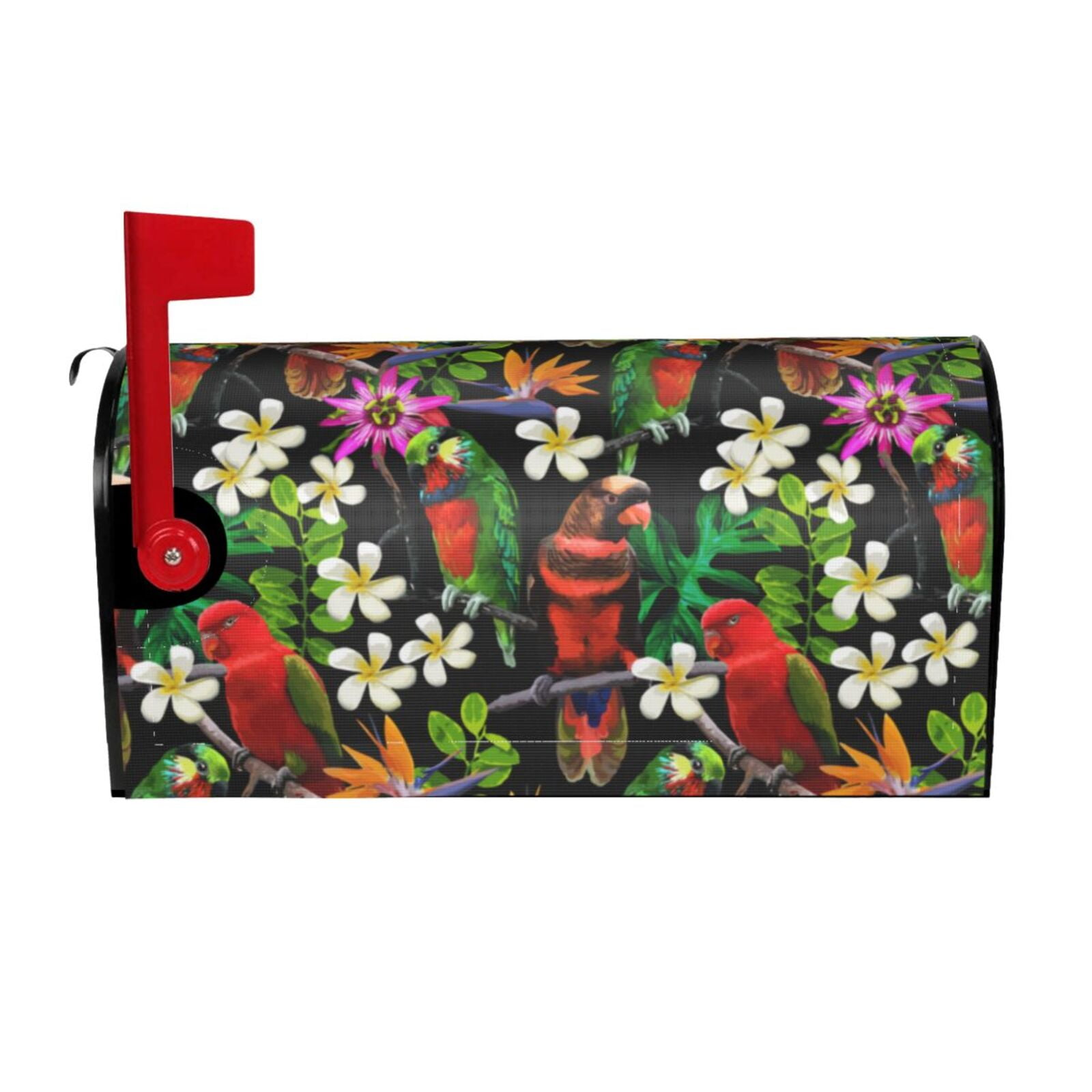 Mailbox Covers, Multicolor Parrot Plant Flower Welcome Cute Mailbox ...