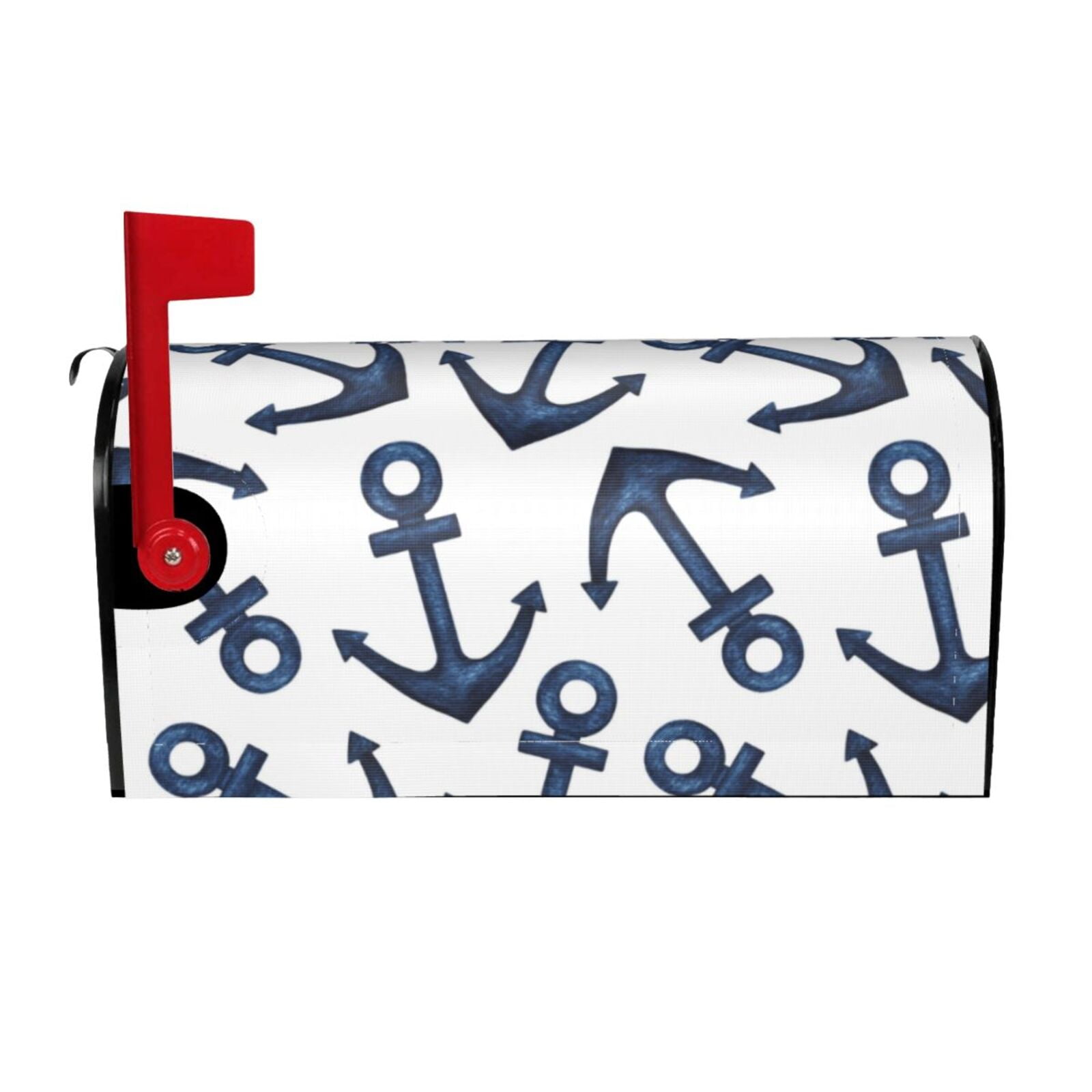 Mailbox Covers Navy Blue Anchor Waterproof mail Box Covers, Magnetic ...