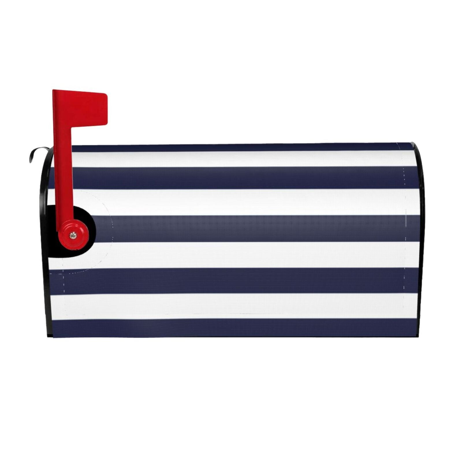 Mailbox Covers, Navy Blue And White Stripes Welcome Cute Mailbox Cover ...