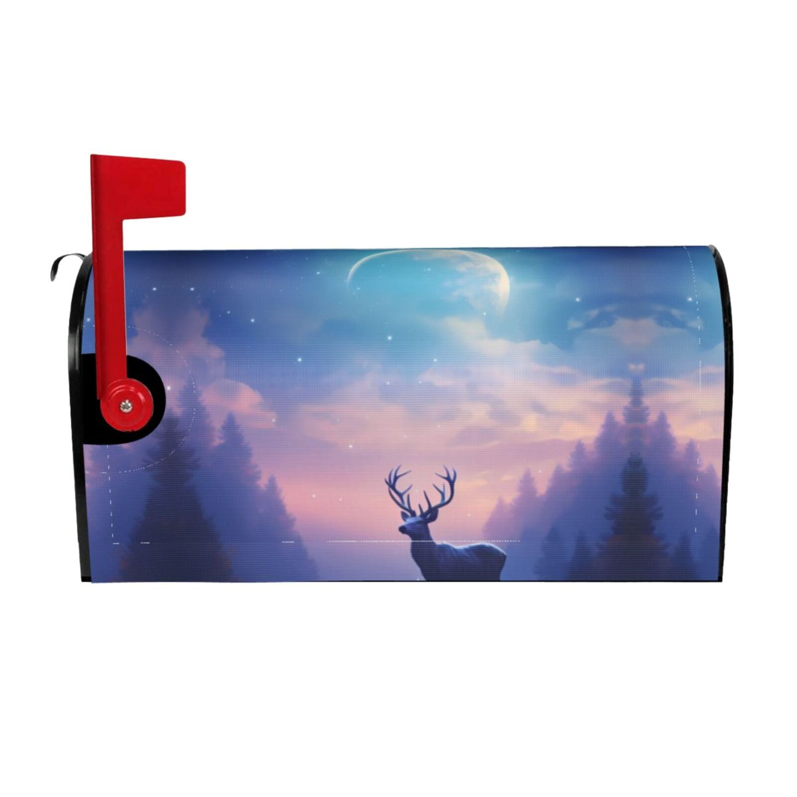 Mailbox Covers Night Sky Elk Waterproof mail Box Covers, Magnetic ...