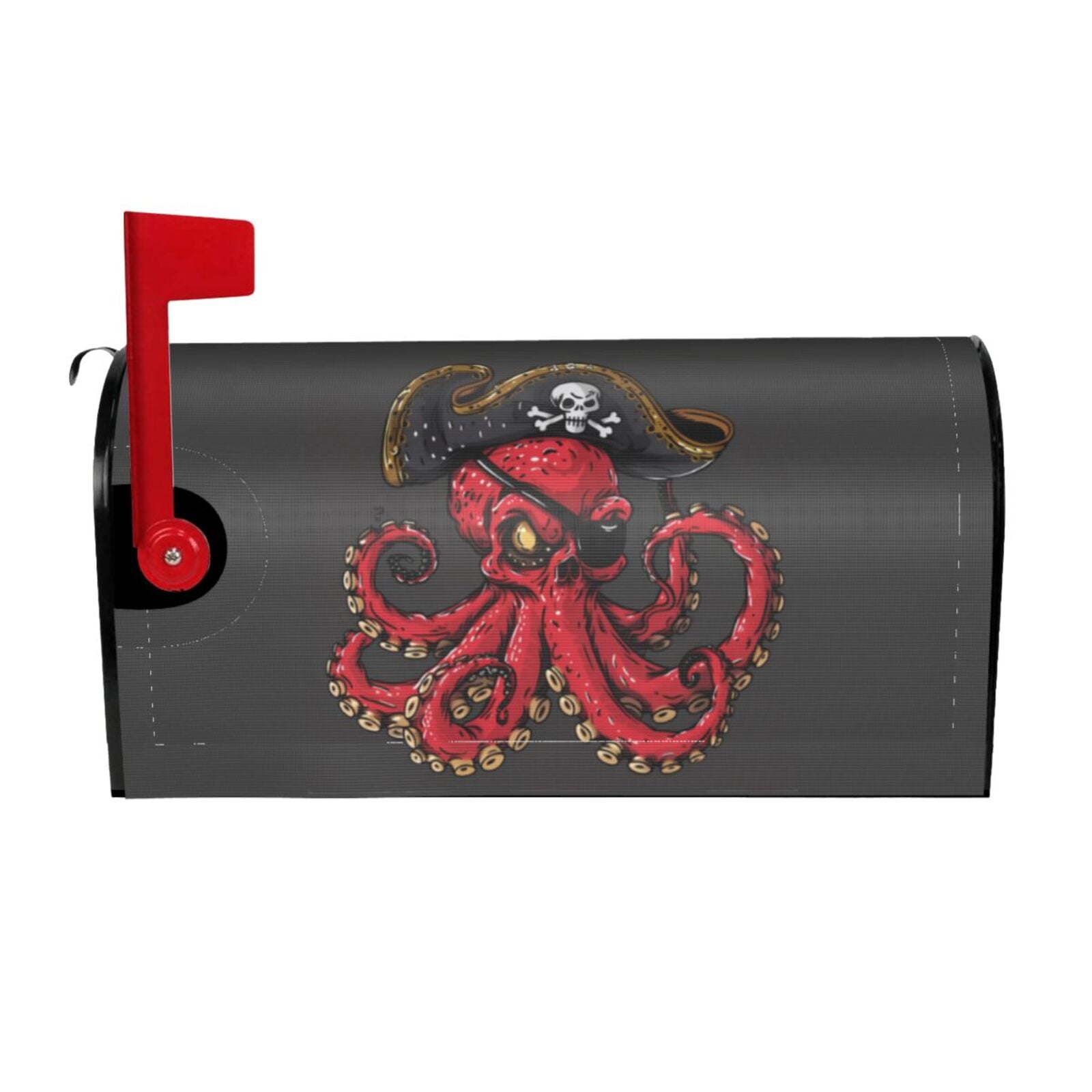Mailbox Covers, Octopus Pirate Illustration Cute Welcome Mailbox Cover ...
