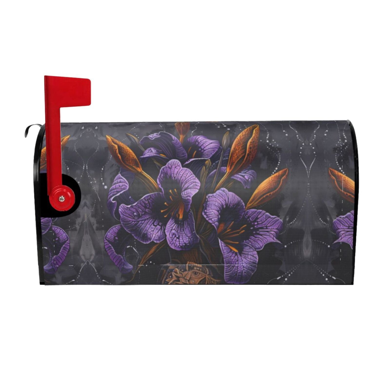 Mailbox Covers Ornate Purple Floral Vase Waterproof mail Box Covers ...