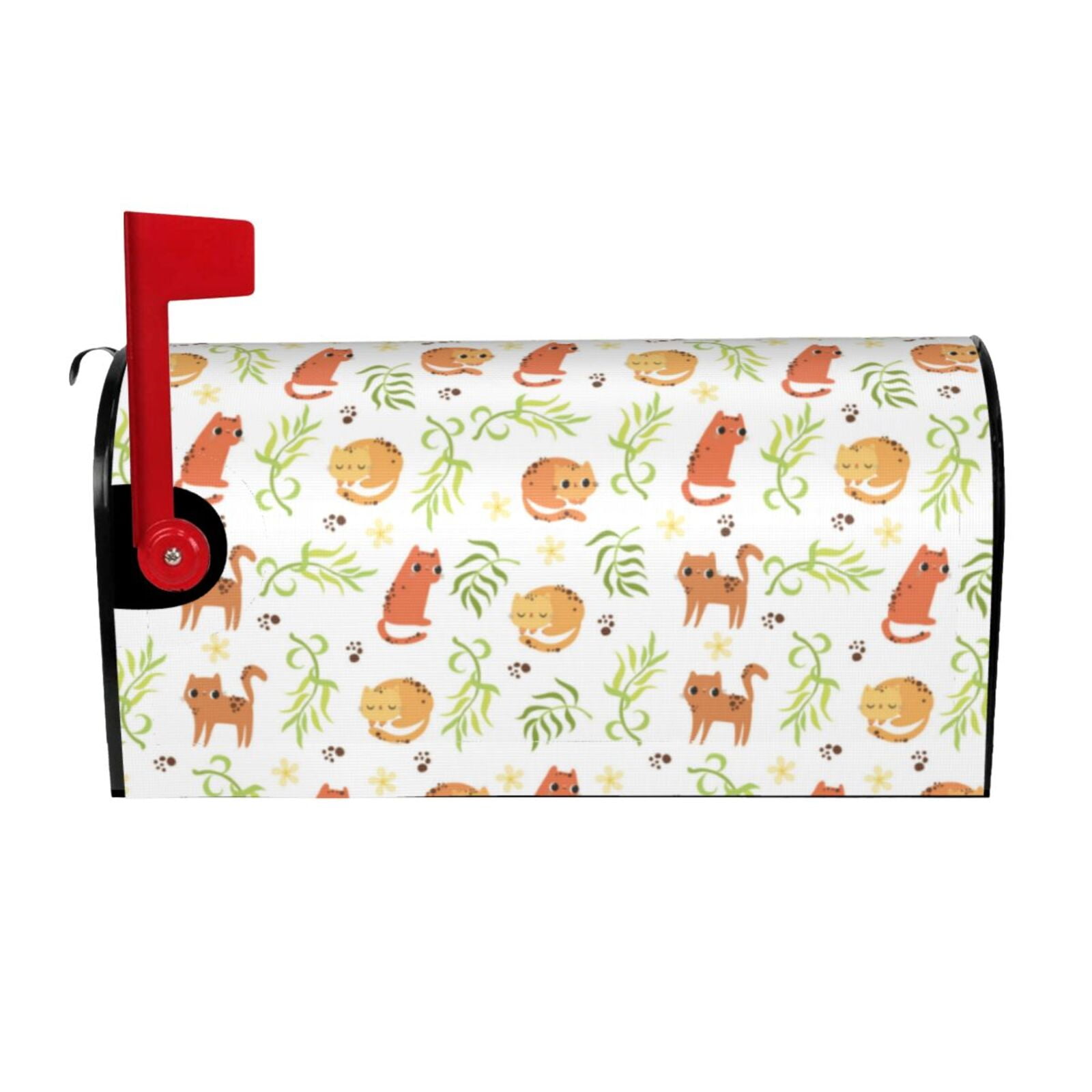Mailbox Covers Painted Cute Cartoon Cat Waterproof mail Box Covers ...