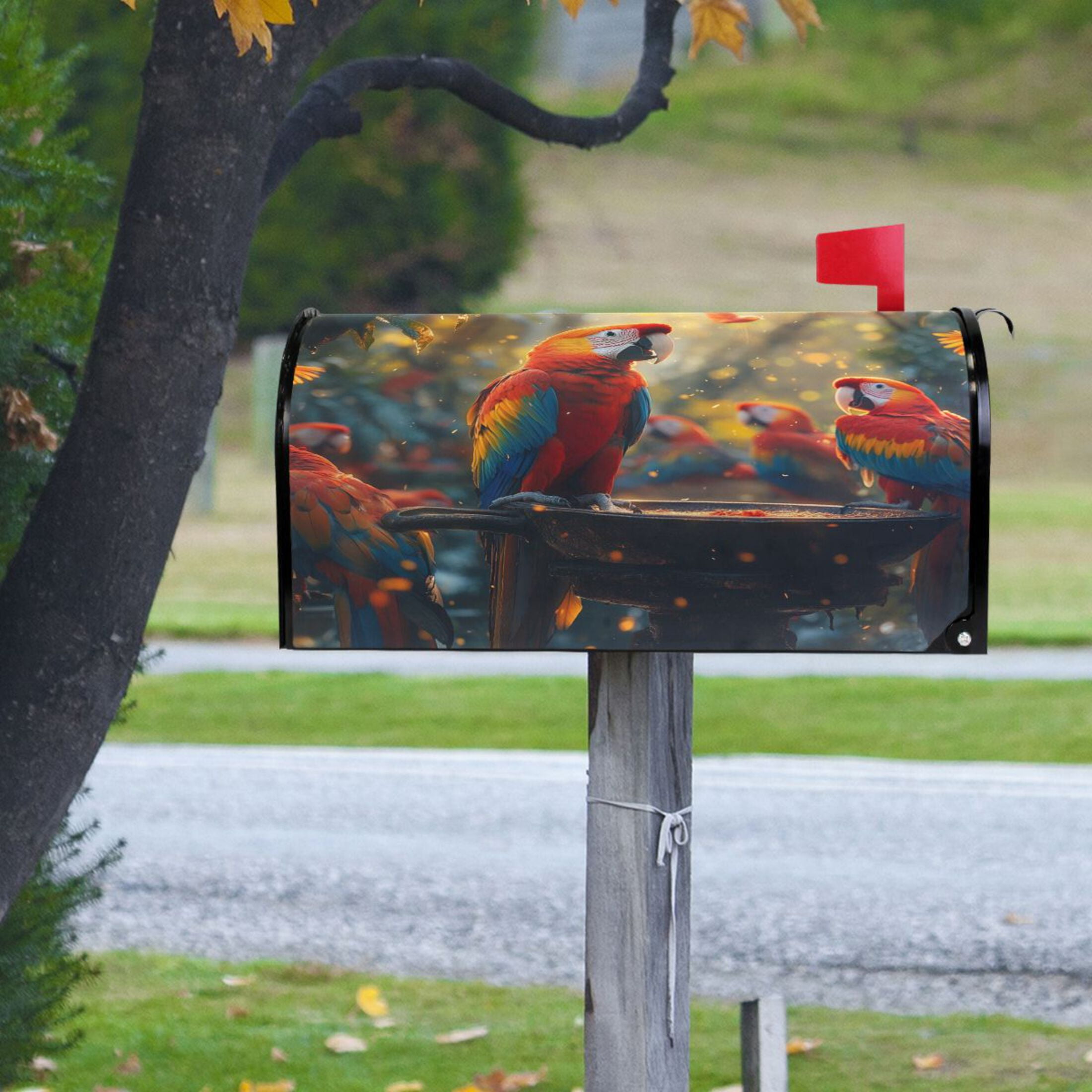 Mailbox Covers Parrot Play in The Forest Mailbox Cover - Walmart.com