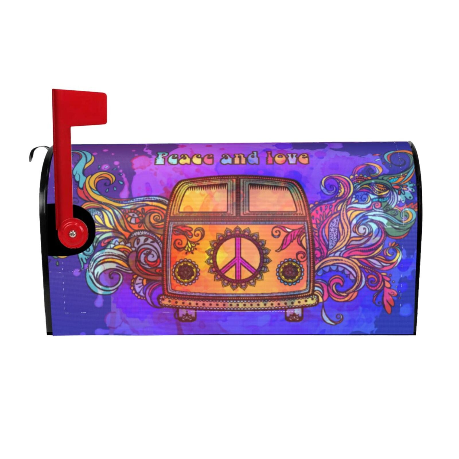 Mailbox Covers Peace and Love Waterproof mail Box Covers, Magnetic ...