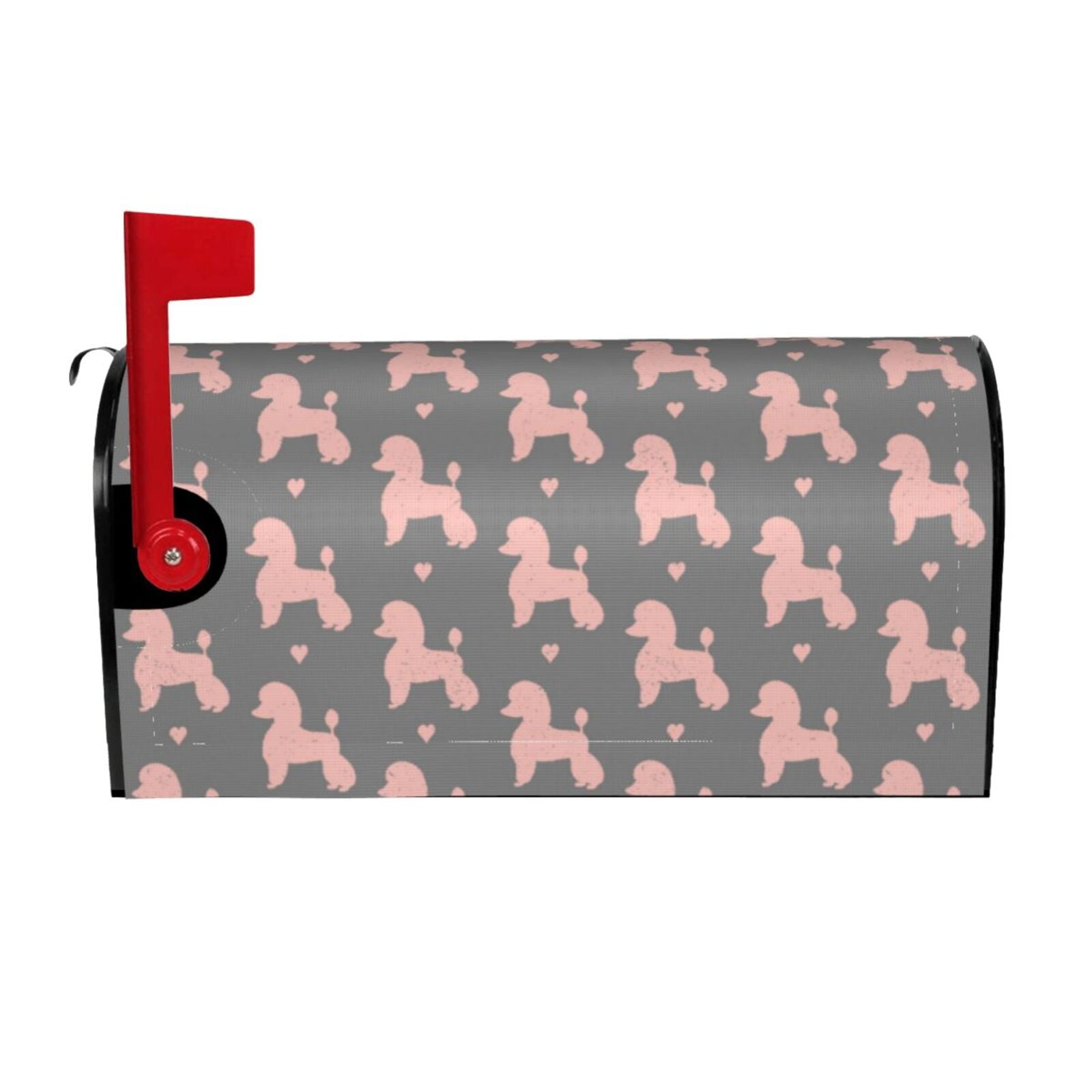 Mailbox Covers Pink Cute Poodle Dog Waterproof mail Box Covers ...