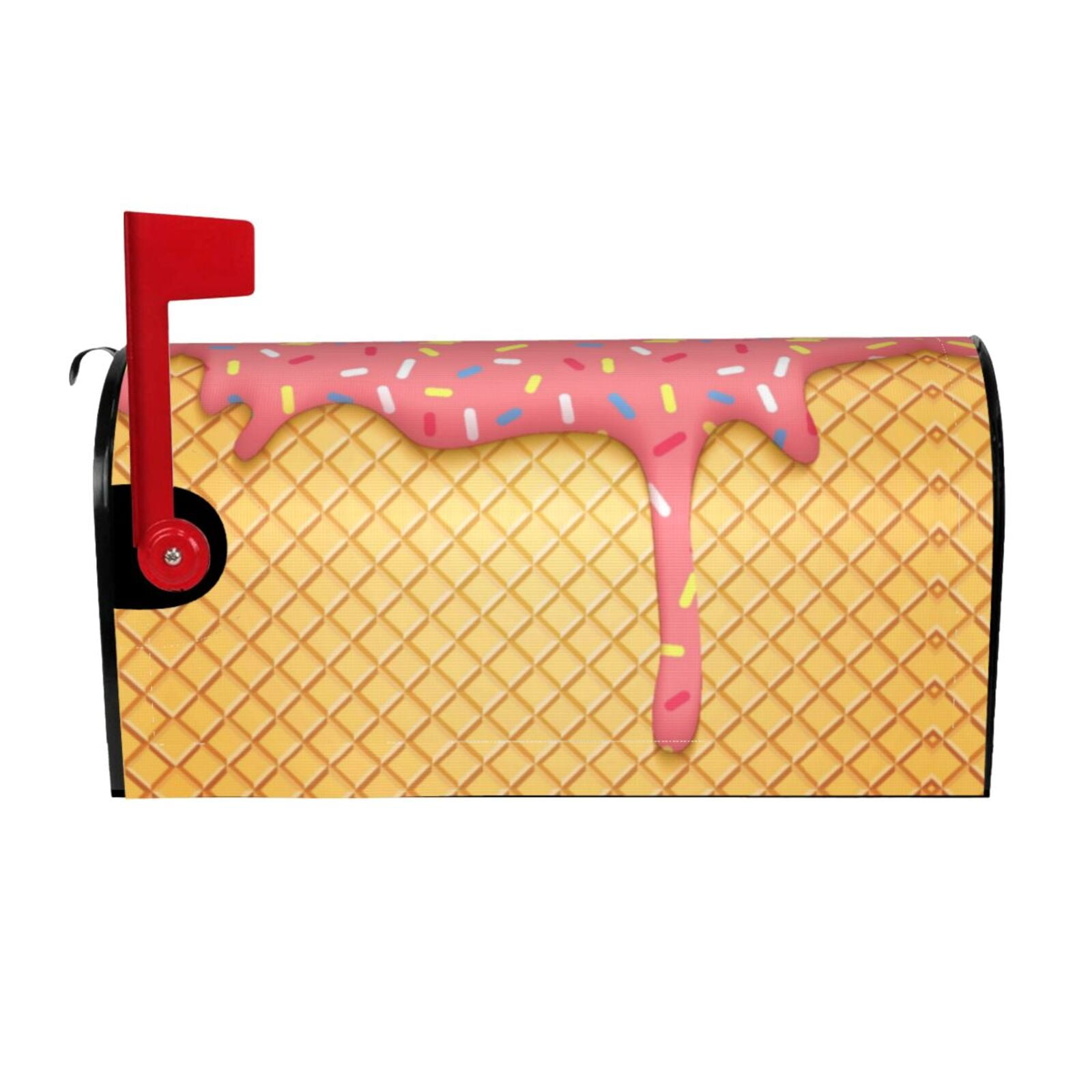 Mailbox Covers, Pink Ice Cream Welcome Cute Mailbox Cover Magnetic ...