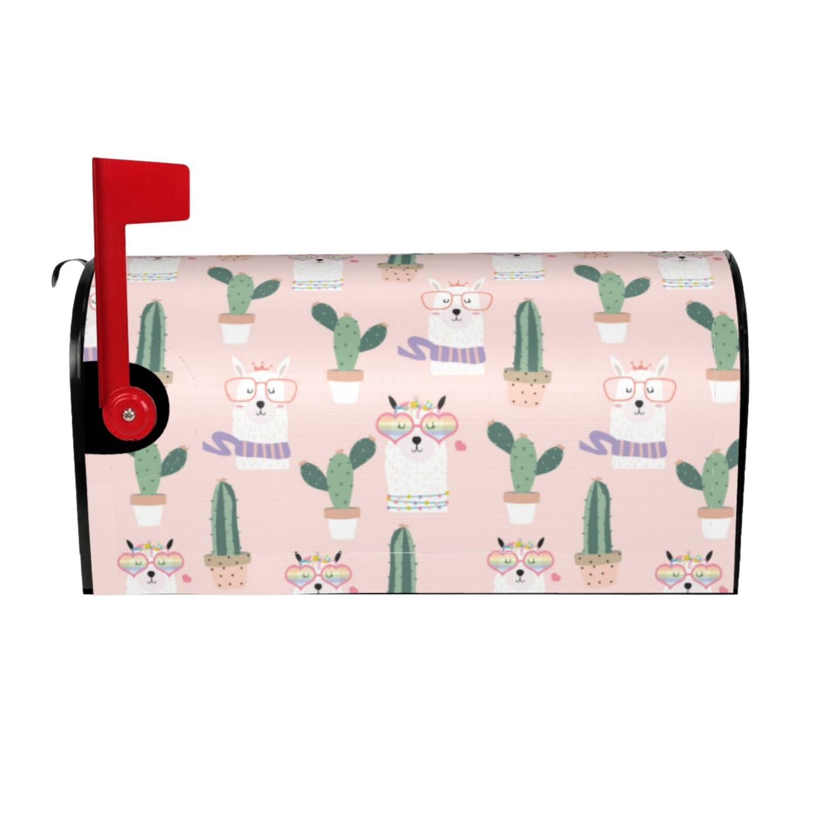 Mailbox Covers, Pink cute glasses cactus funny Welcome Cute Mailbox ...