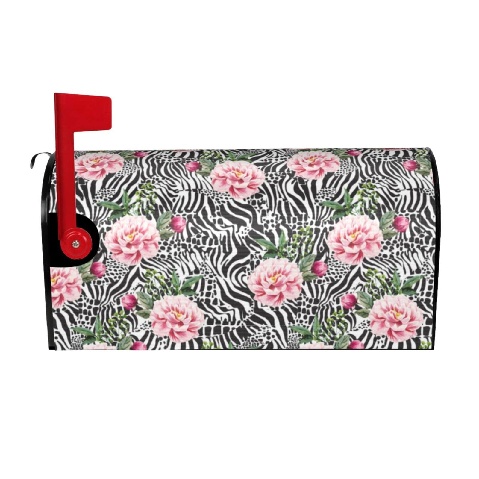 Mailbox Covers, Pink rose Zebra print Welcome Cute Mailbox Cover ...