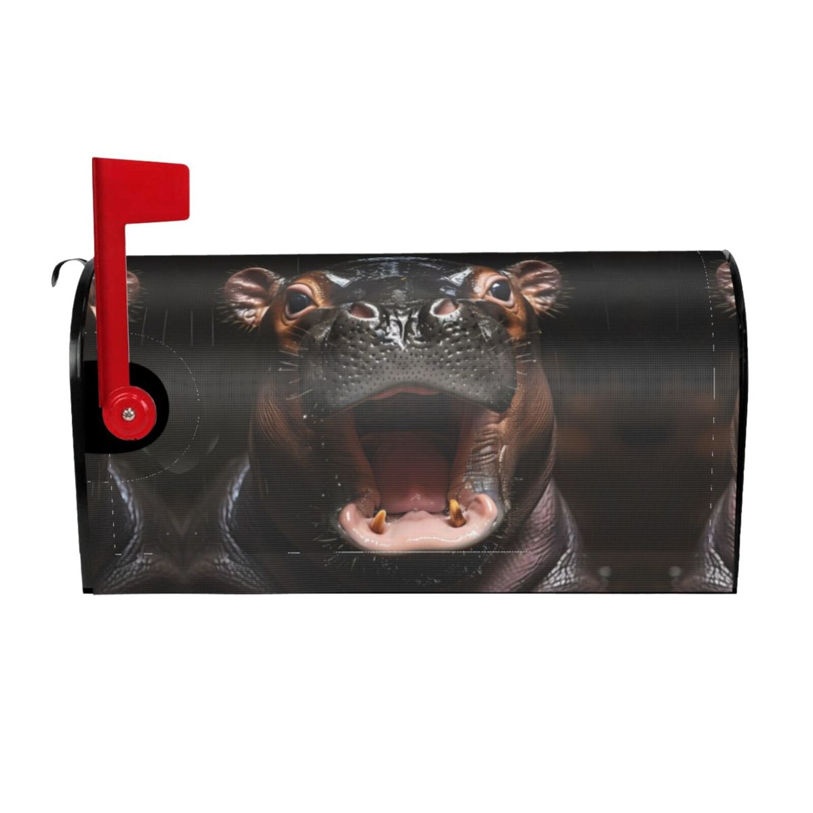 Mailbox Covers, Playful Baby Hippo Splash Welcome Cute Mailbox Cover ...