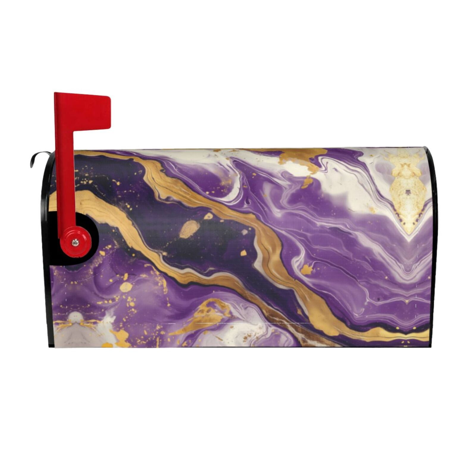 Mailbox Covers Purple Gold Marble Swirls Waterproof mail Box Covers ...