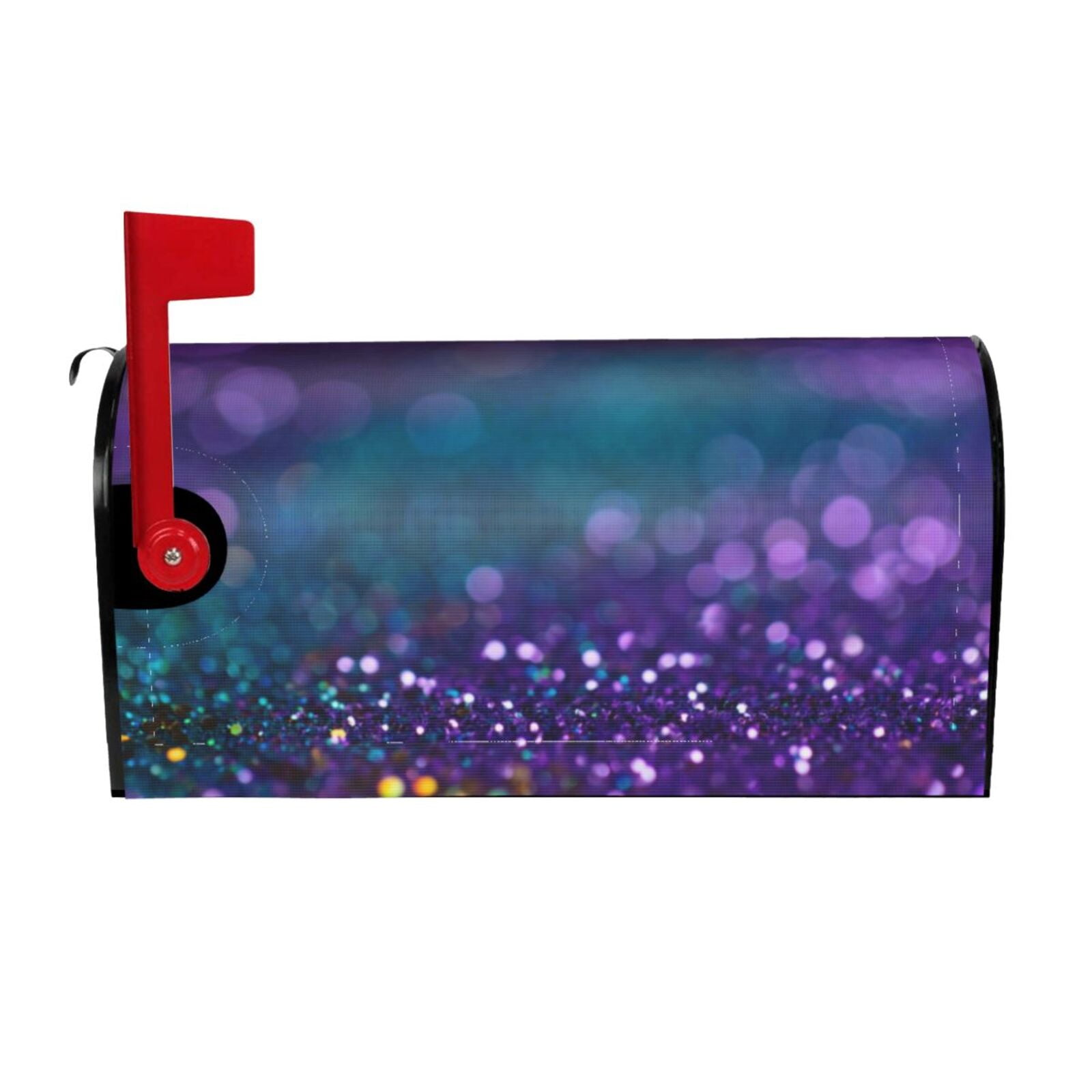 Mailbox Covers Purple and Green Glitter Waterproof mail Box Covers ...