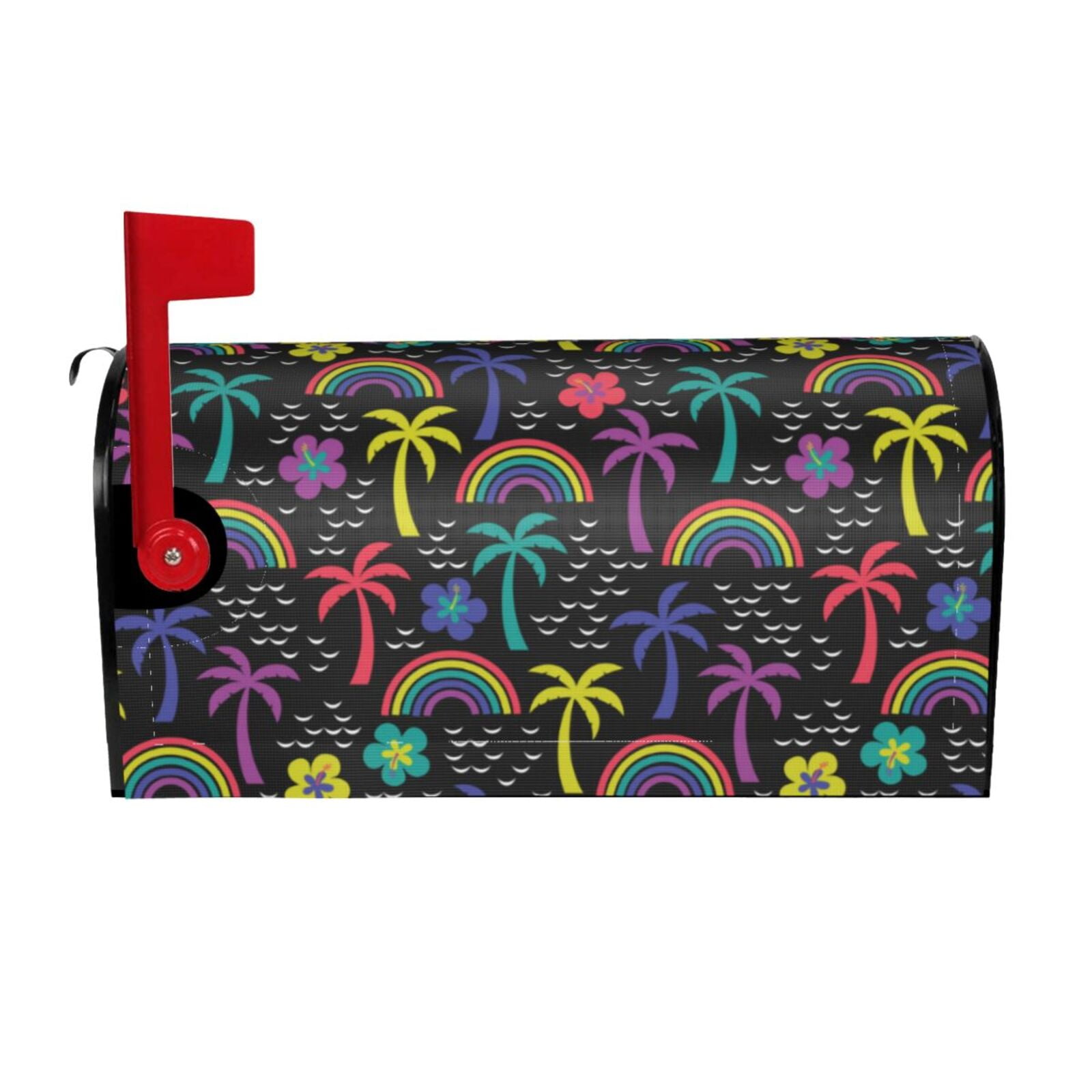 Mailbox Covers Rainbow Coconut Tree Waterproof mail Box Covers ...
