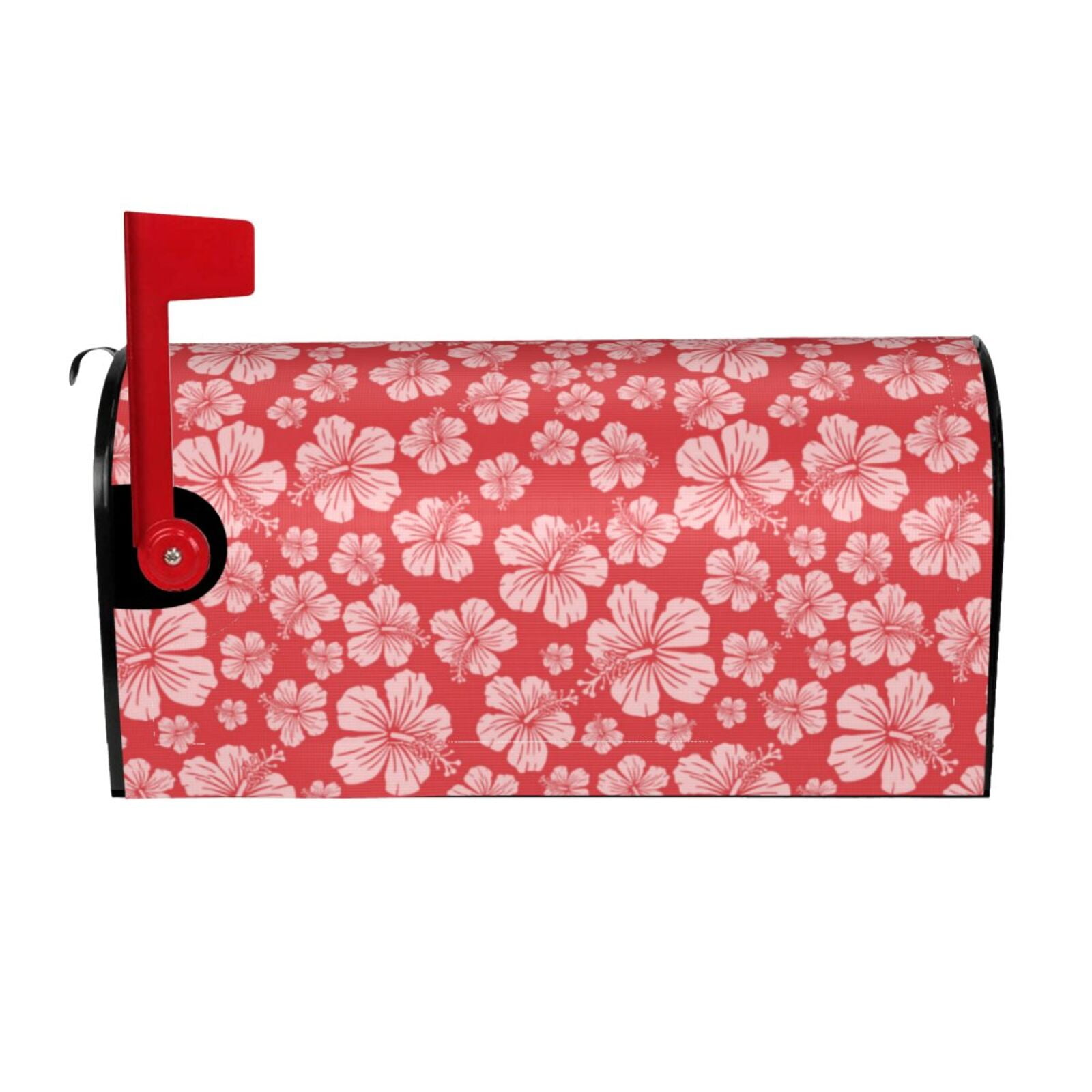 Mailbox Covers Red Hibiscus Flower Waterproof mail Box Covers, Magnetic ...