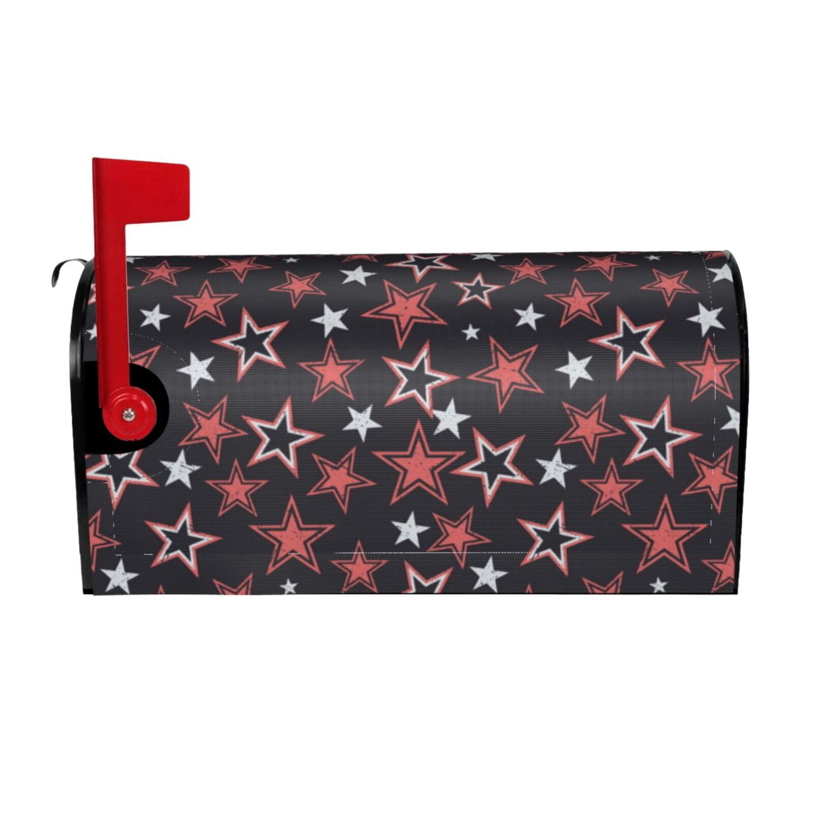 Mailbox Covers, Red Star Welcome Cute Mailbox Cover Magnetic Standard ...