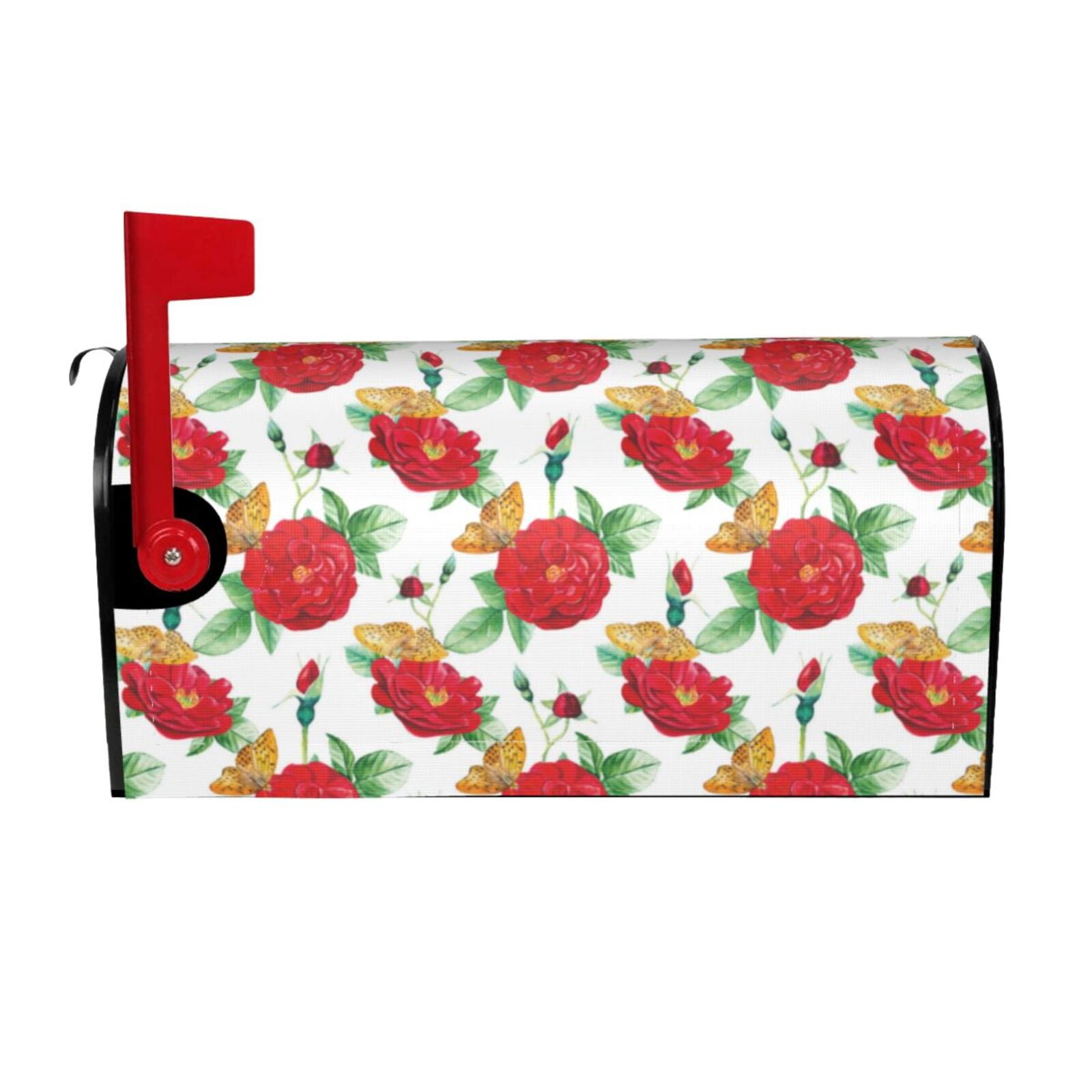 Mailbox Covers Rose Flowers Butterfly Waterproof mail Box Covers ...